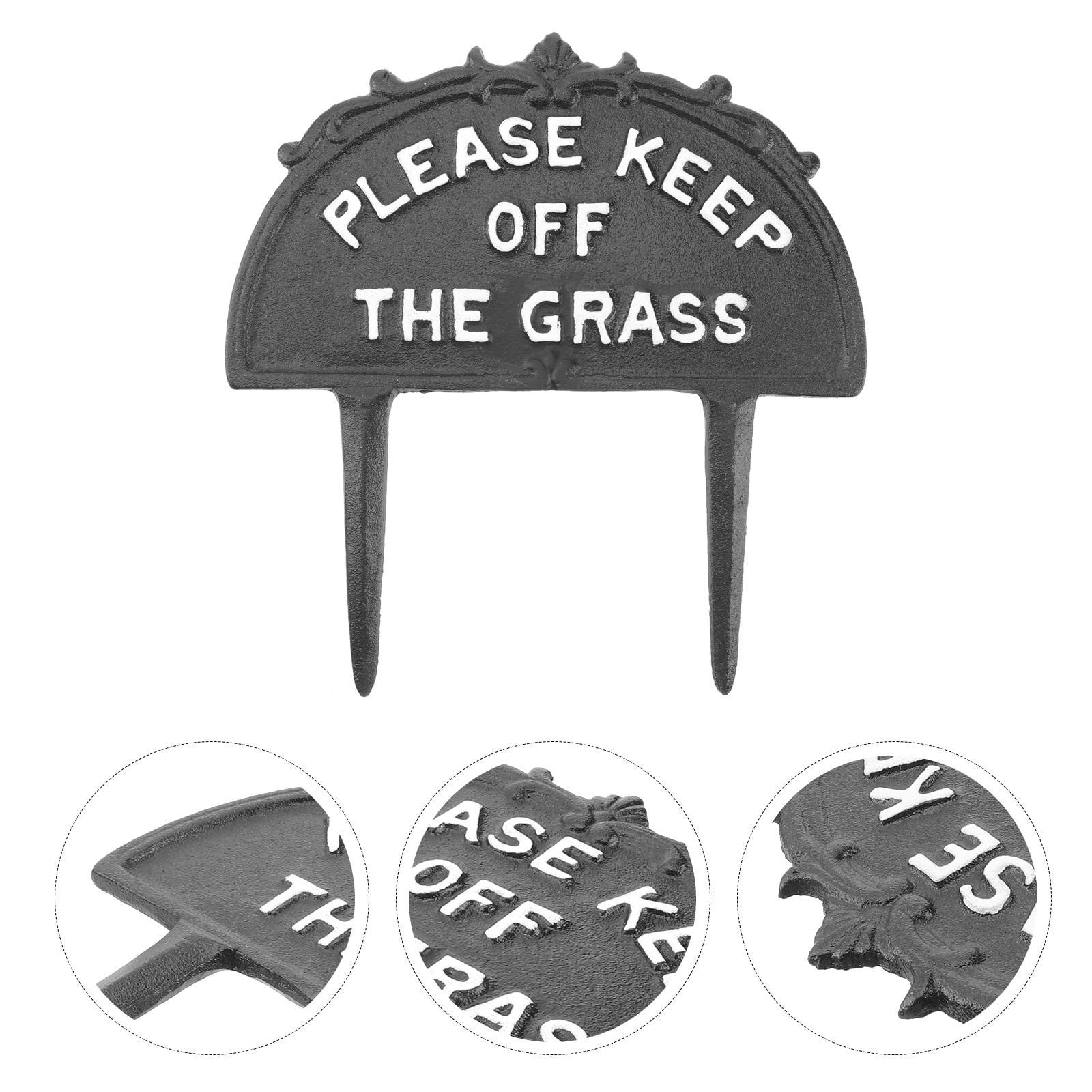 Raindrops Cute Please Keep off The Grass Sign Lawn Maintenance ...