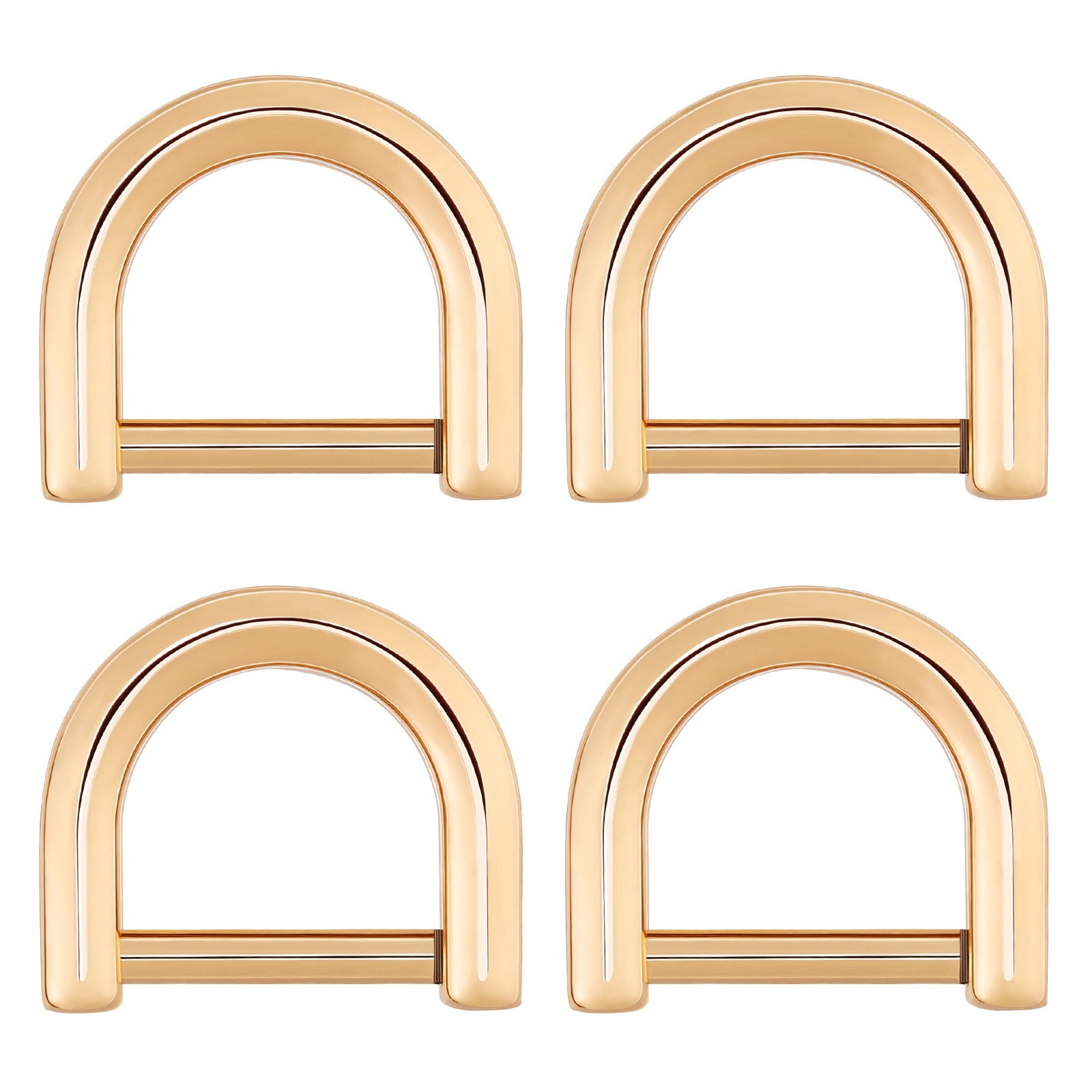 Raindrops D Rings with Closing Screw Shackle Golden Replacement Purse ...