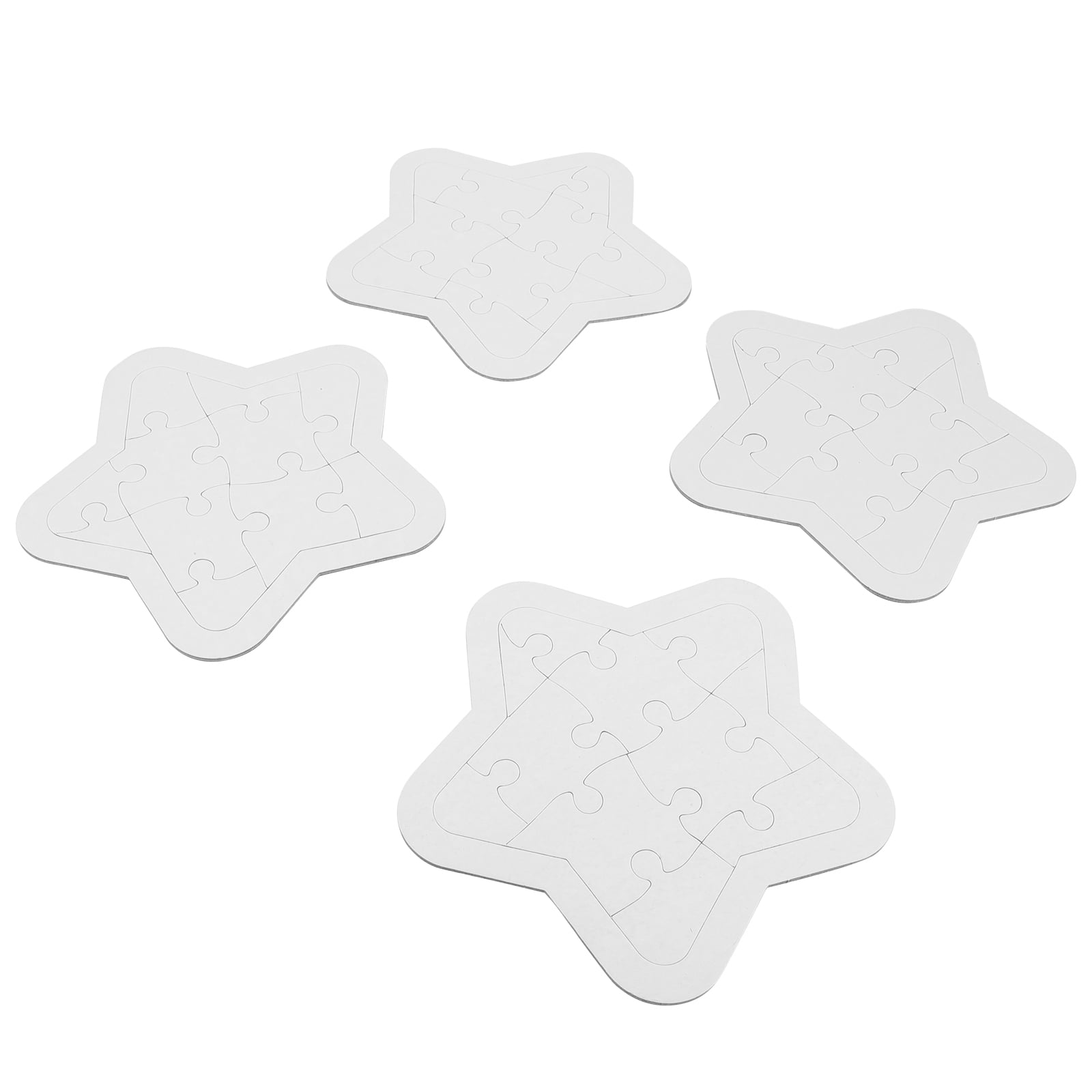Raindrops DIY Blank Puzzles for Kids White Paperboard Easy to Assemble ...