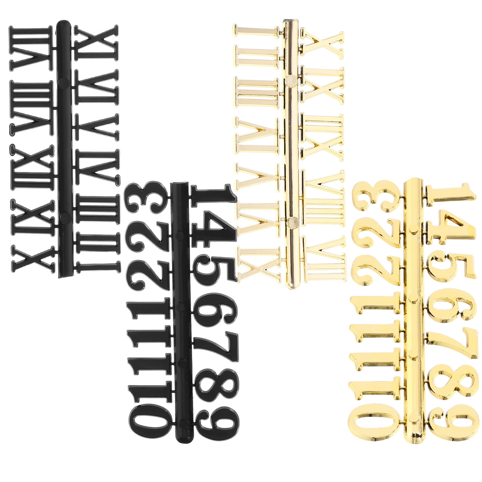 Raindrops DIY Clock Number Set with Roman and Numerals for Home Decor ...