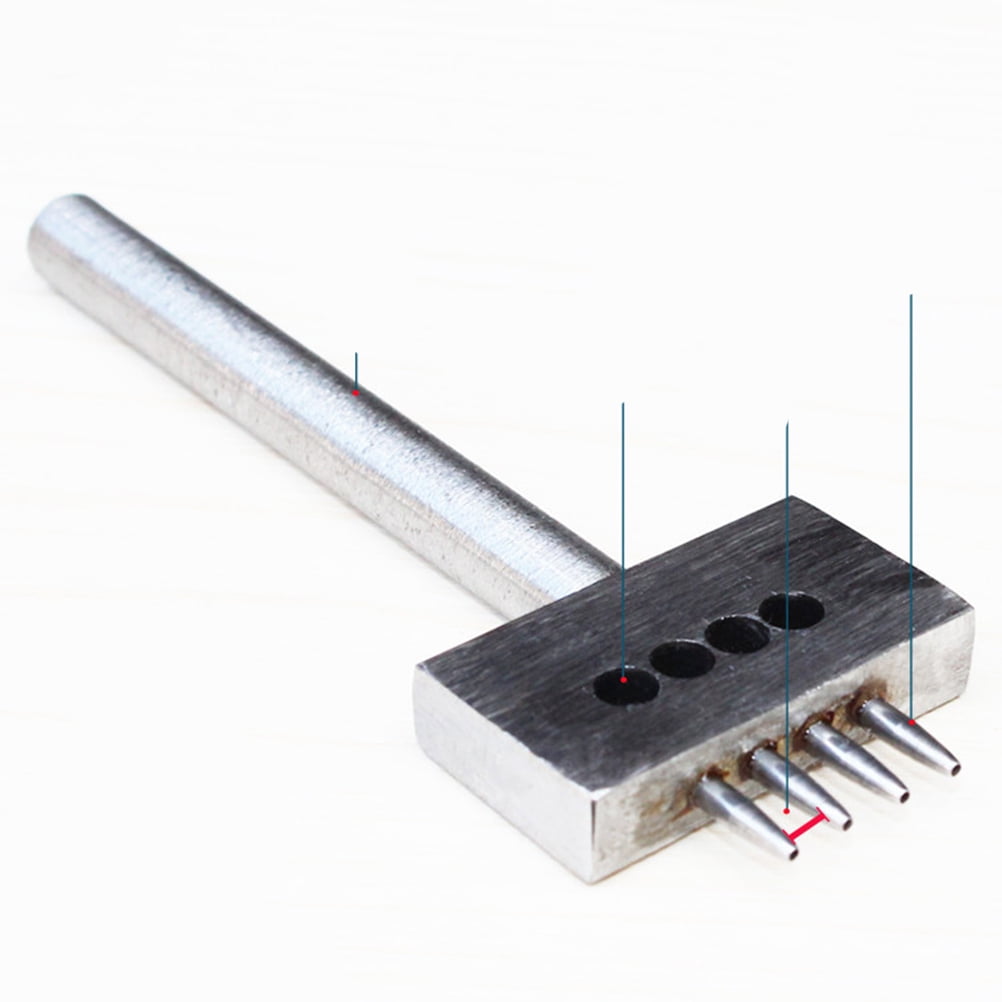 Raindrops DIY Prong Diamond Chisel Hole Punch Set for Leather Craft ...