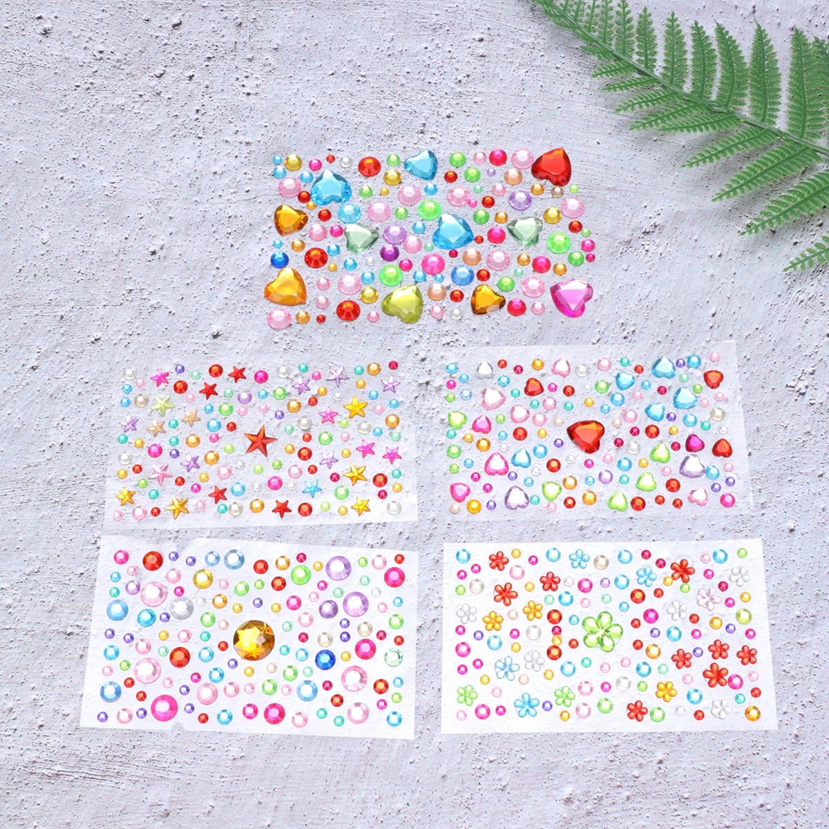 Raindrops DIY Stickers Assorted Color Rhinestone Beads Easy to Apply ...