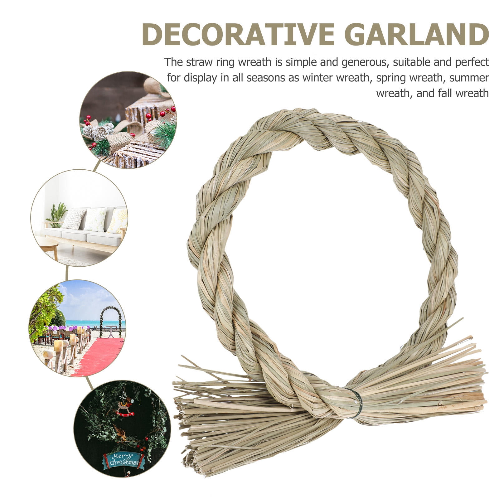 Raindrops DIY Straw Wreath Frame for Decor Strong and Flexible ...