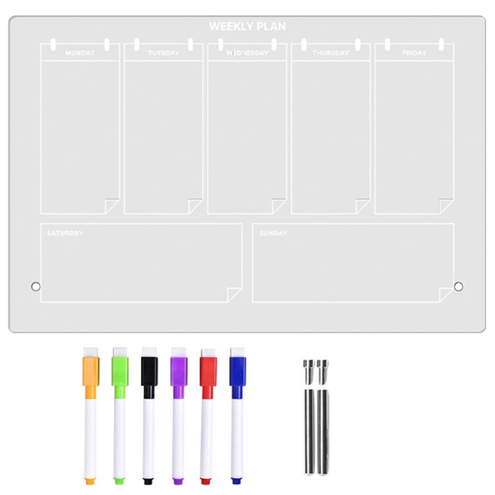 Raindrops DIY Weekly Planner Pen Wall Calendars List Whiteboards ...