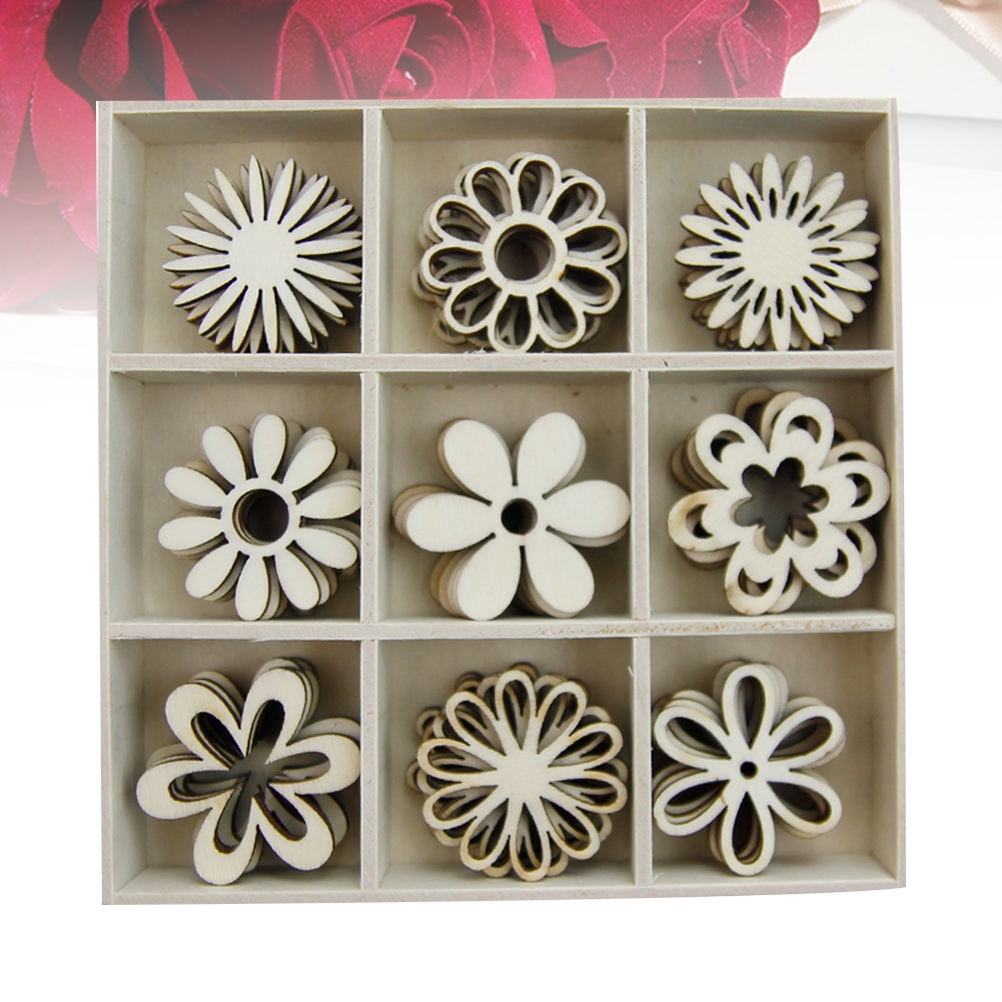 Raindrops DIY Wooden Slices Craft Material with Smooth Surface for Kids ...