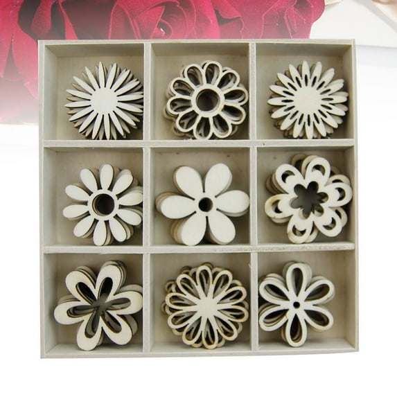 Raindrops DIY Wooden Slices Craft Material with Smooth Surface for Kids ...