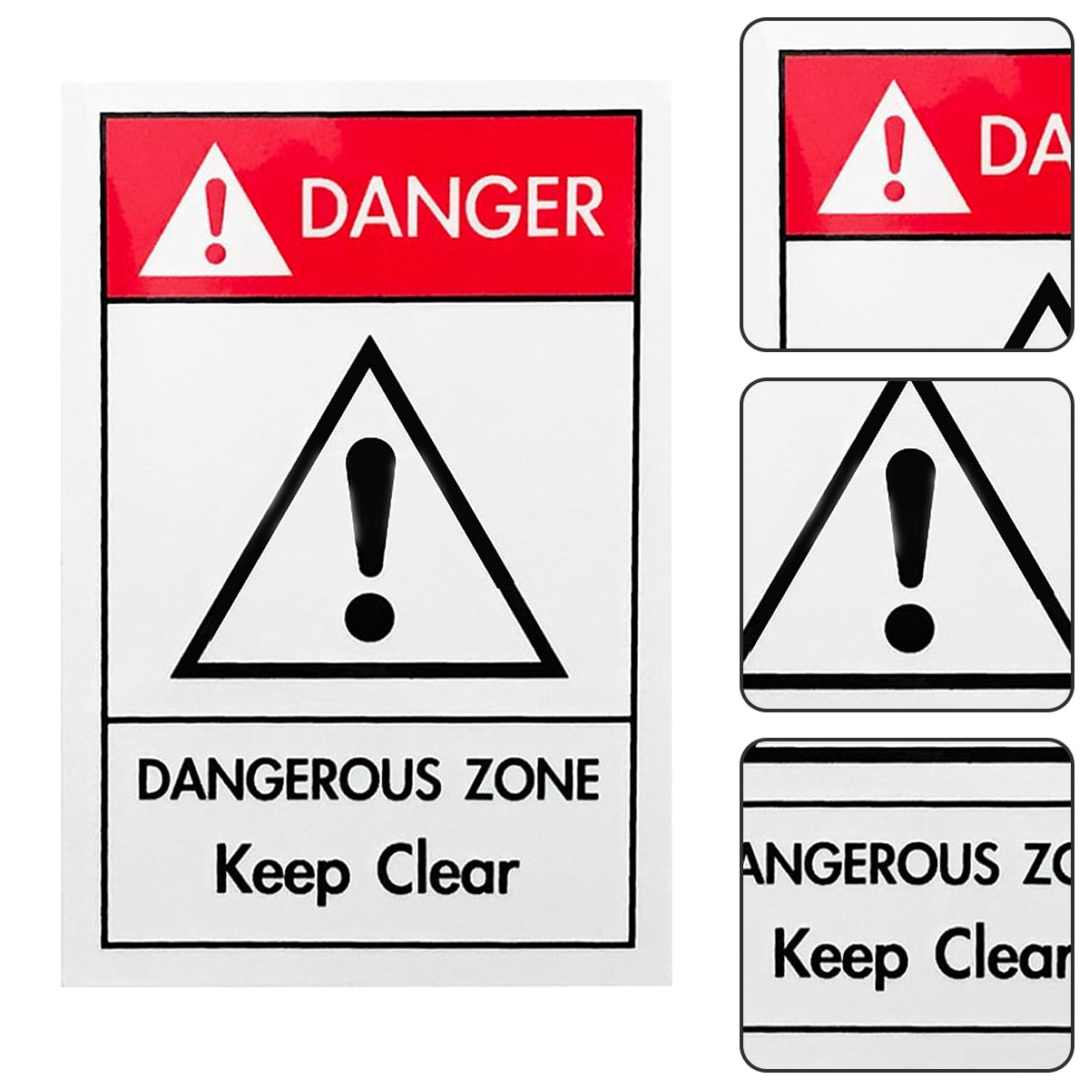 Raindrops Danger Zone Symbol Warning Sign Machinery Small and Delicate ...