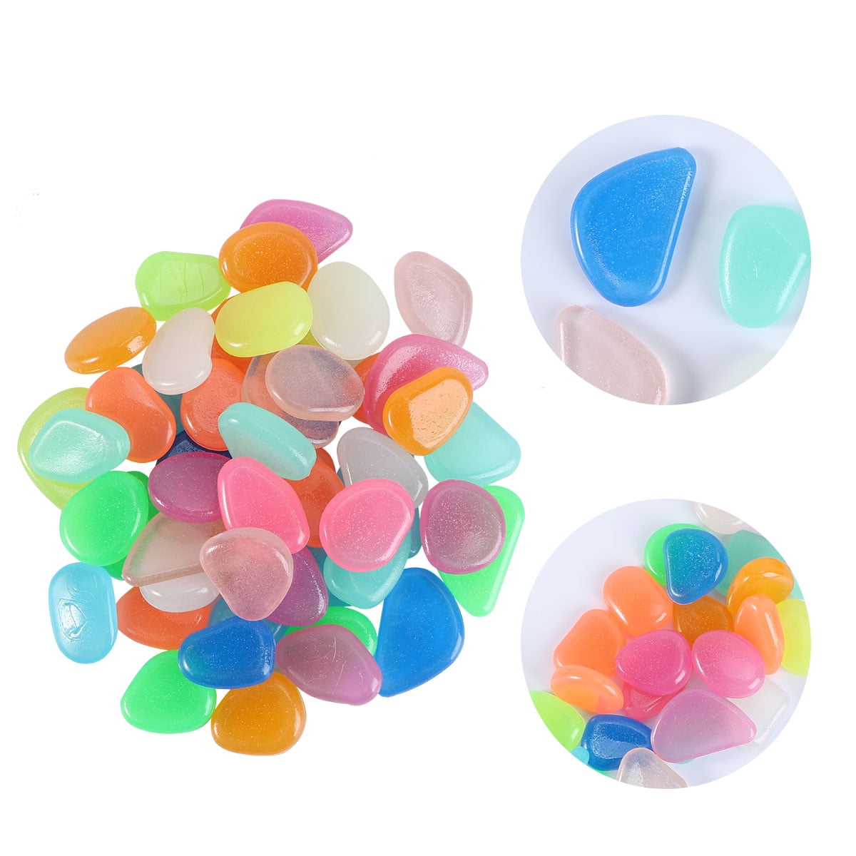 Raindrops Assorted Color Resin Fish Tank Stone for Decoration Create Beautiful Garden with ...