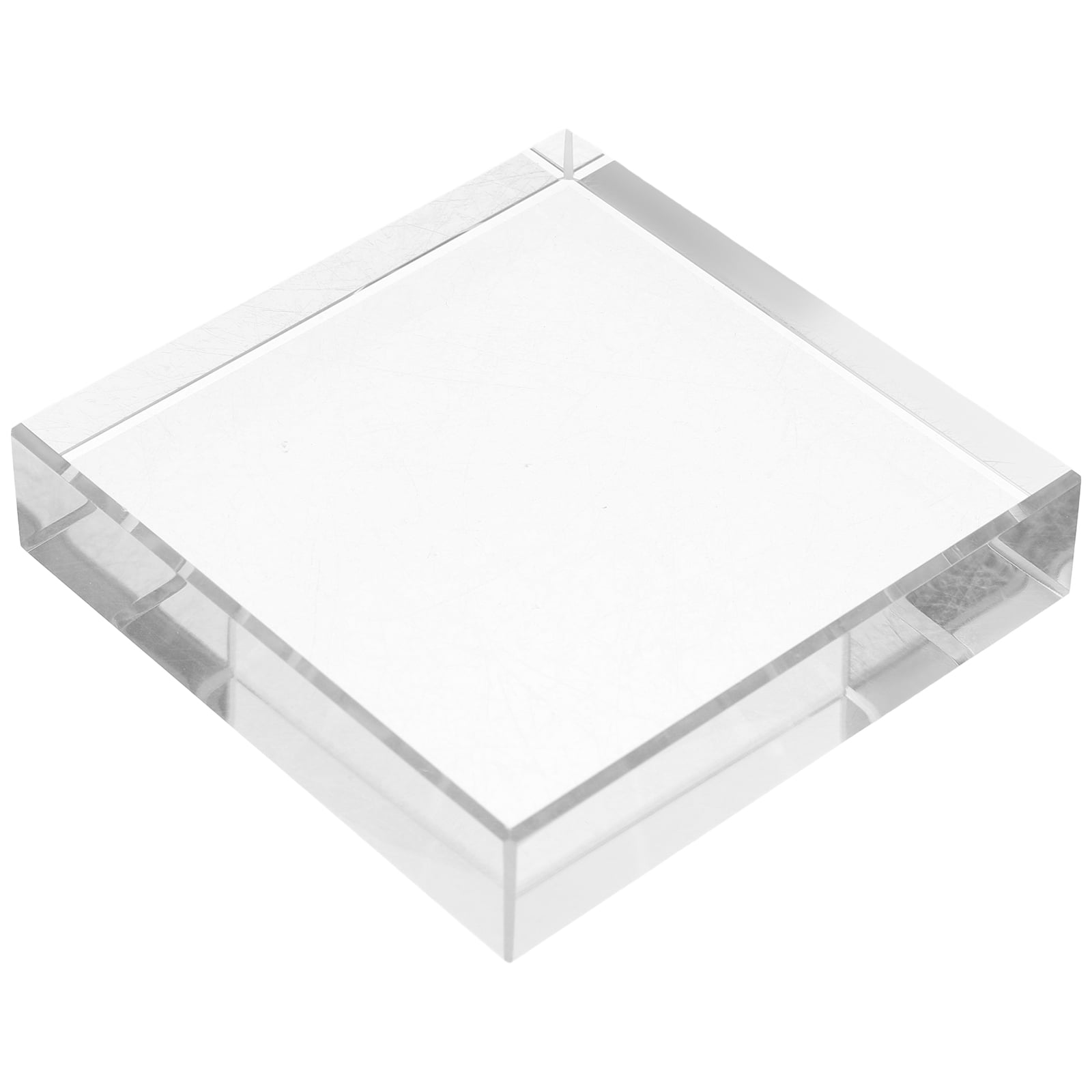 Raindrops Decorative Square Glass Block Paperweight Clear Crystal Desk ...