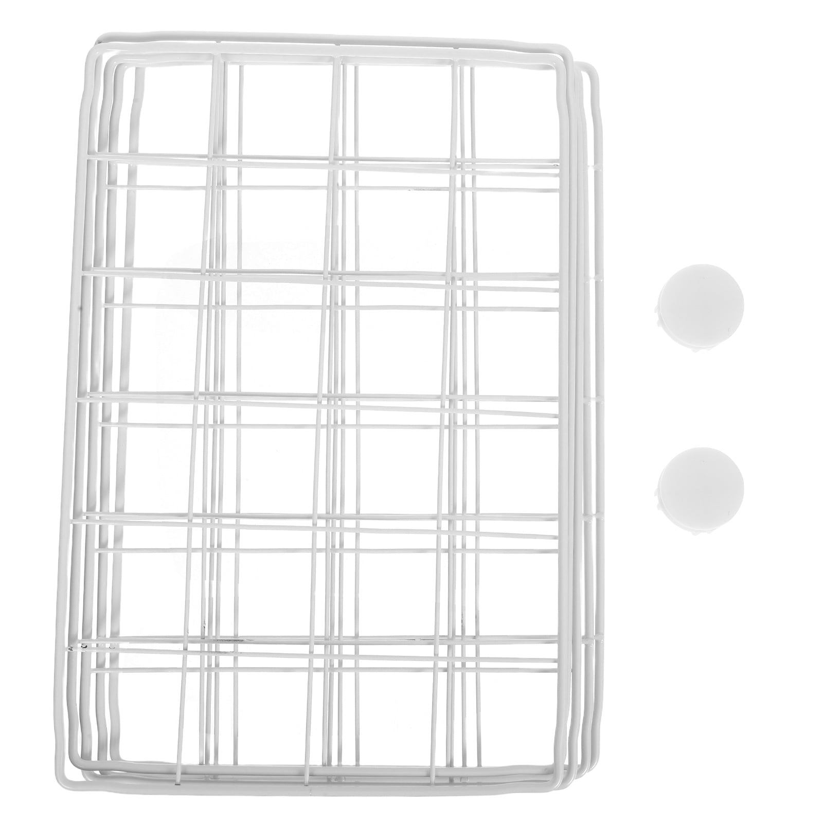 Raindrops White Iron Wire Rack Deep Freezer Organizer for Efficient ...