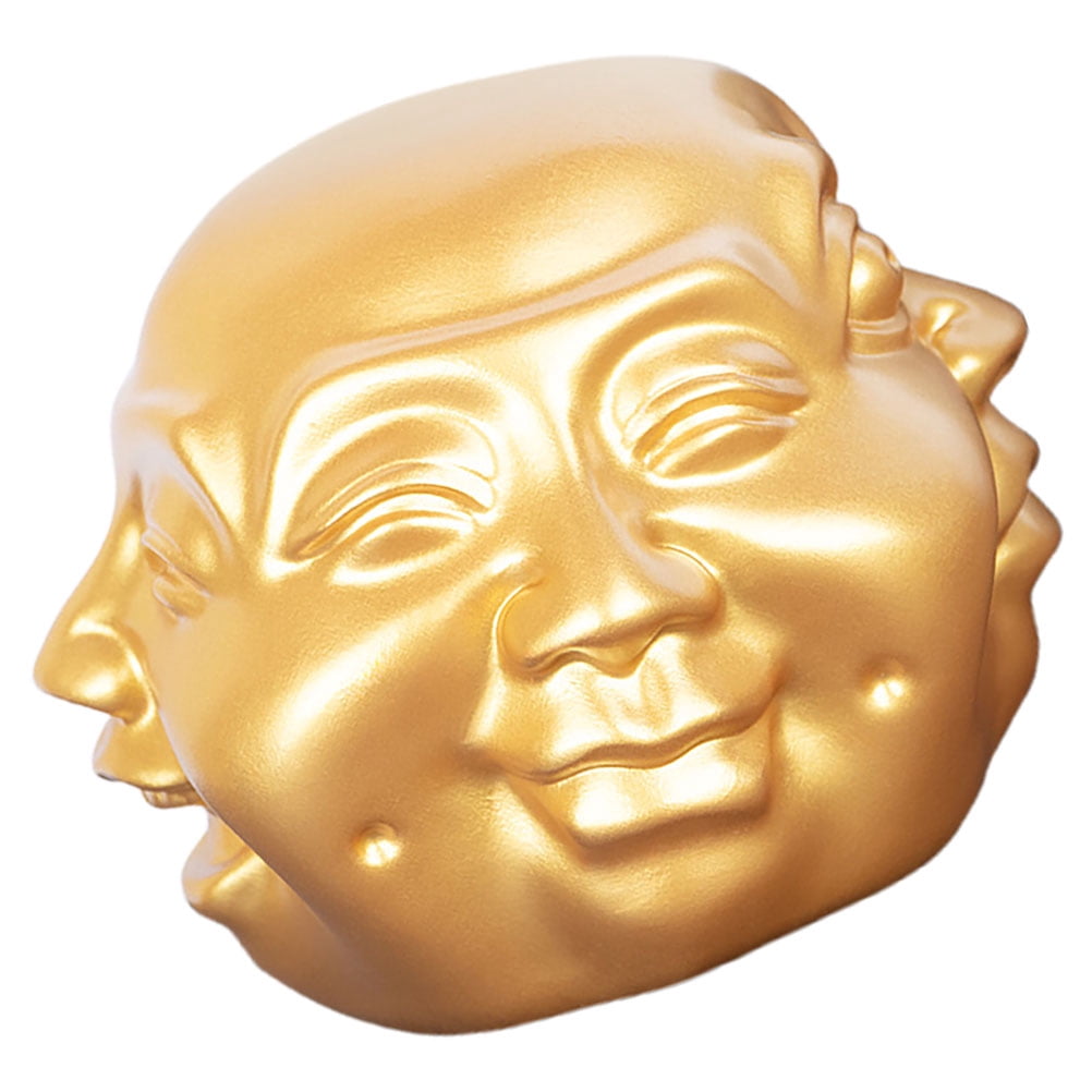 Raindrops Delicate Resin Buddha Head Statue With Four Faces ...