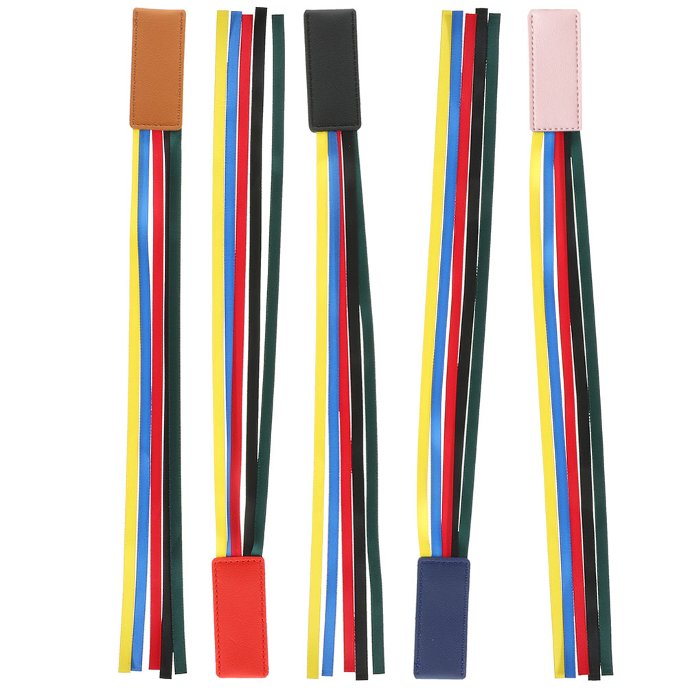 Raindrops Delicate Ribbon Bookmarks with Leather and Silk Material for ...