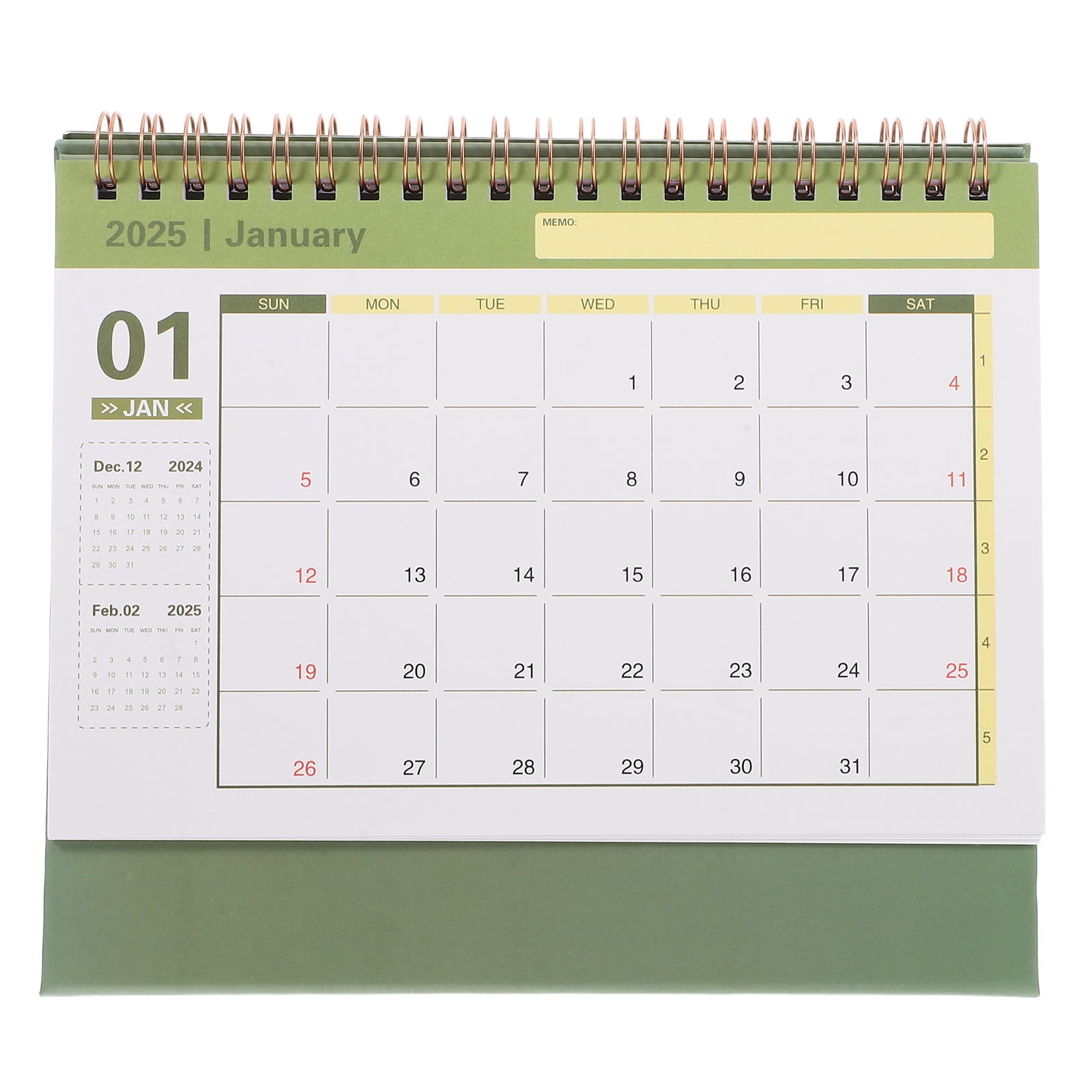 Raindrops Desktop Calendar Paper Calendar Decor Portable Calendar ...