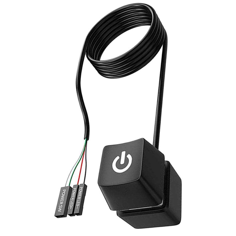 Raindrops Desktop Computer Power Button Extension Power Supply Cable PC ...