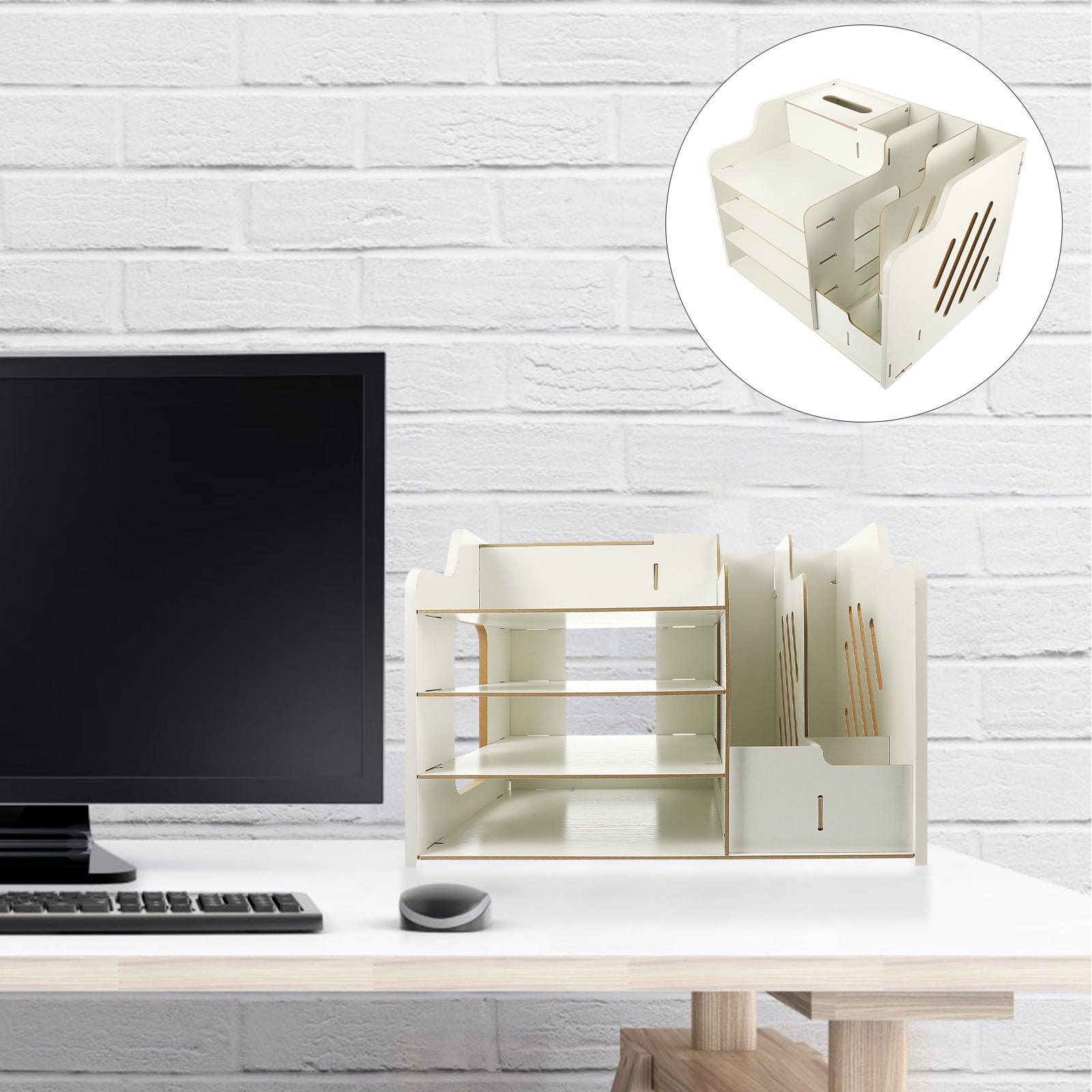 Raindrops Desktop Files Holder Multilayer Table Organizer Multiuse Desk ...