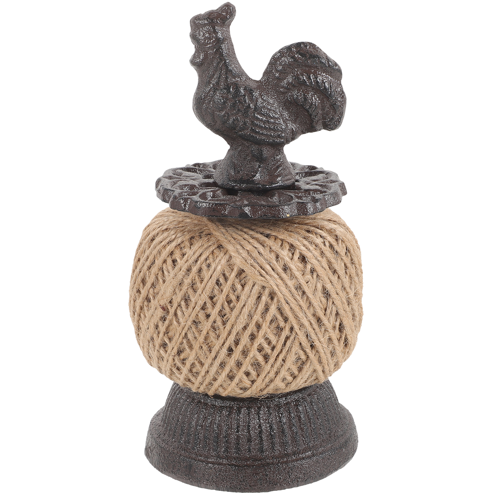 Raindrops Desktop Rooster Decor Sturdy Spool with Rope Twine Decoration ...