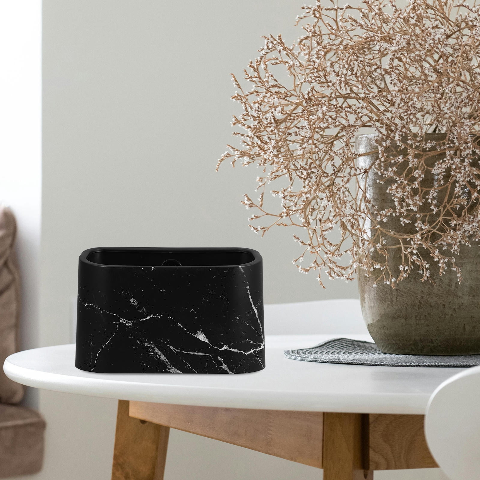 Raindrops Small Desktop Trash Can with Lid, Countertop Recycling Bin ...