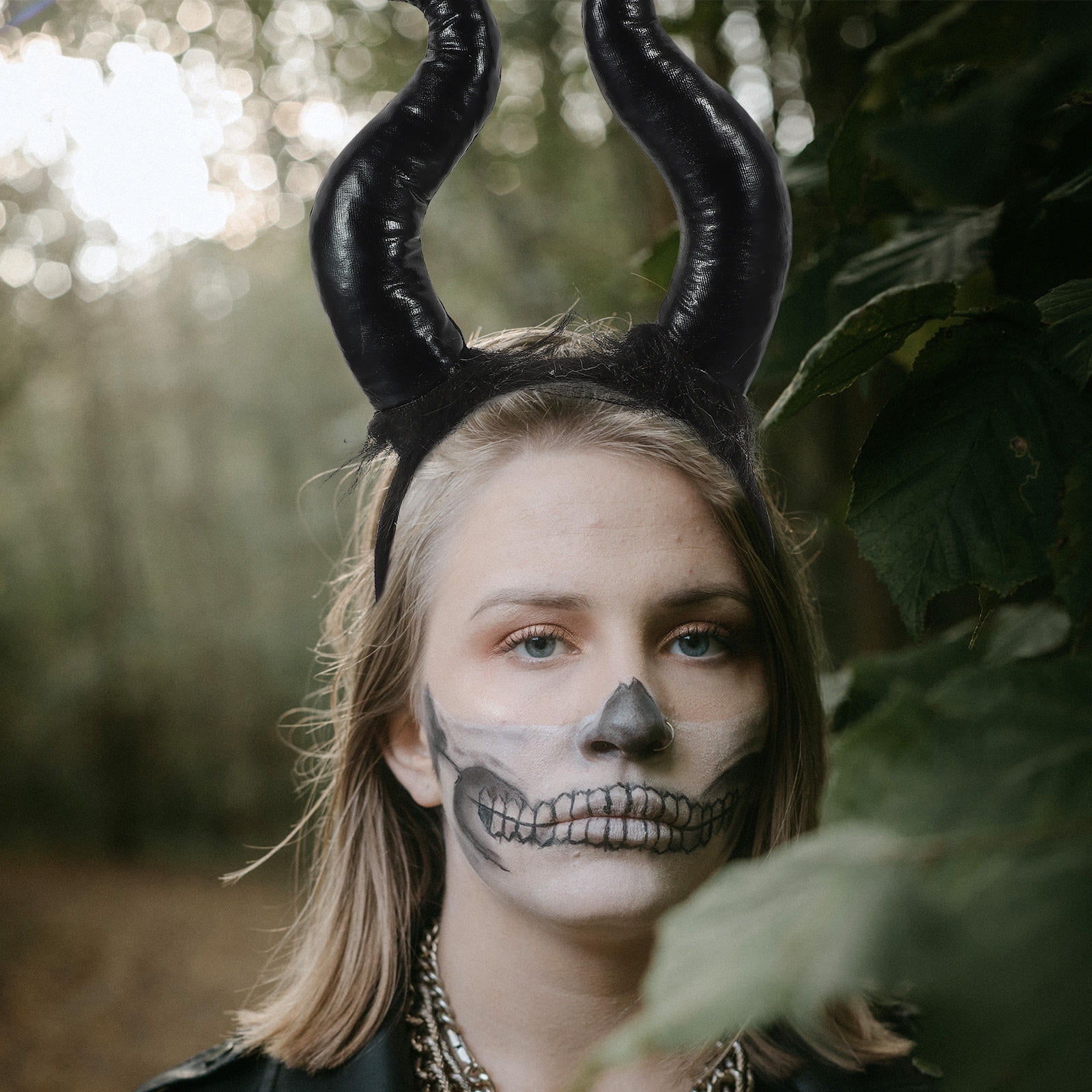 Raindrops Devil Ox Horn Headband 1 Set Cosplay Hair Prop Evil Horn Hair ...