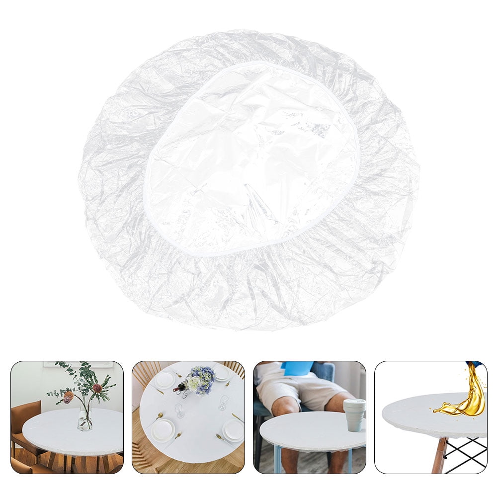 Raindrops Dining Round Fitted Table for Circle Tablecloth Transparent ...