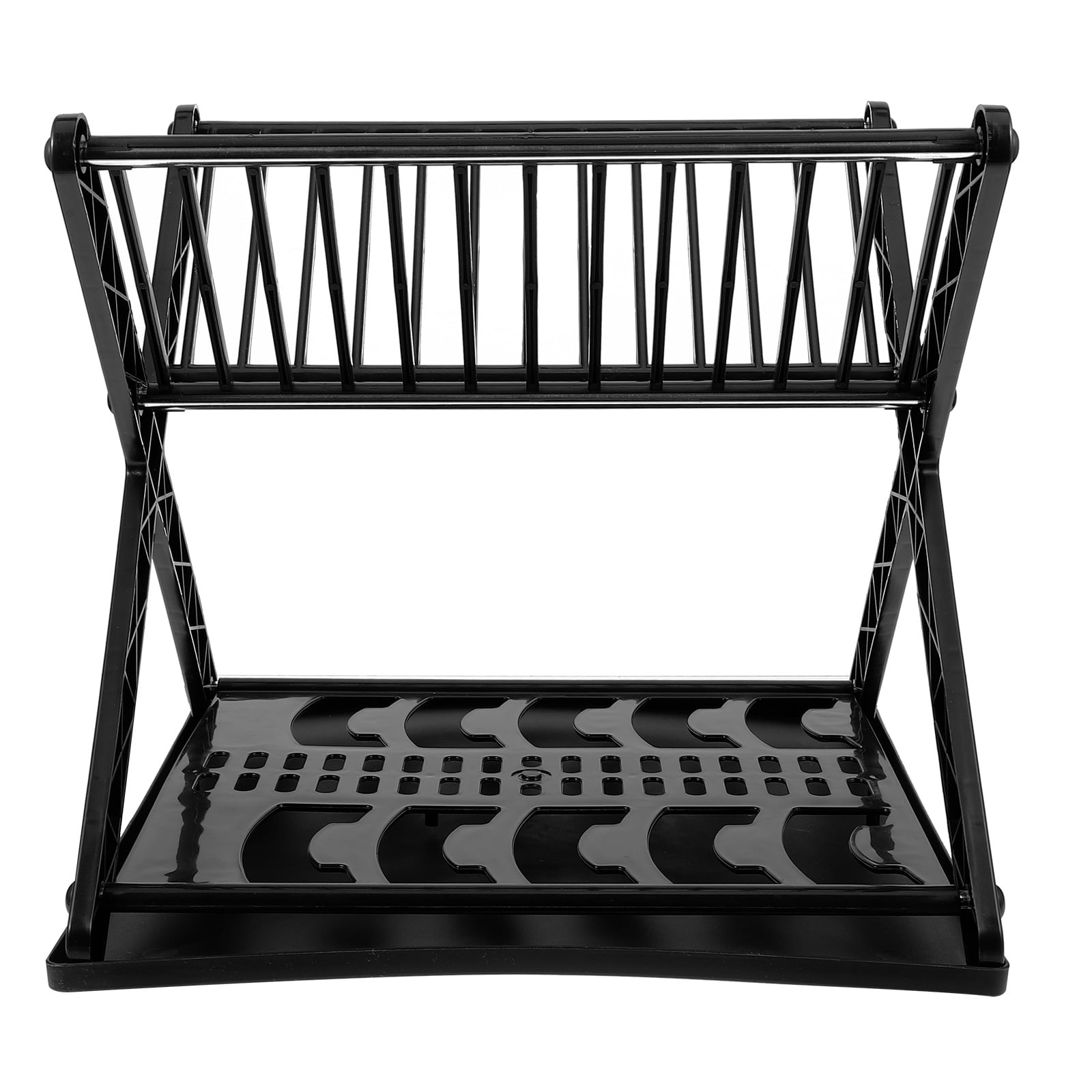 Raindrops Dish Drainer Drying Rack for Kitchen Counter with Drip Tray 1 ...