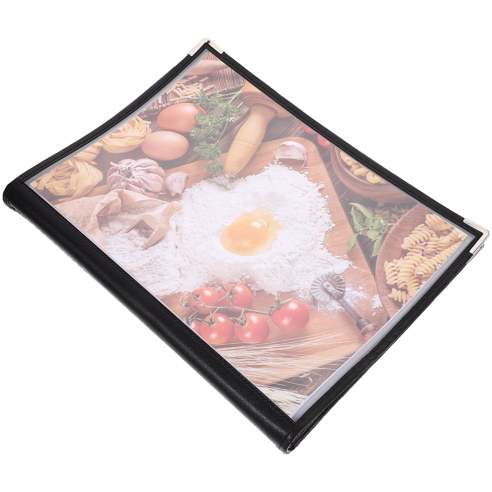 Raindrops Display Transparent PVC Loose-leaf Recipe Book Menu for ...