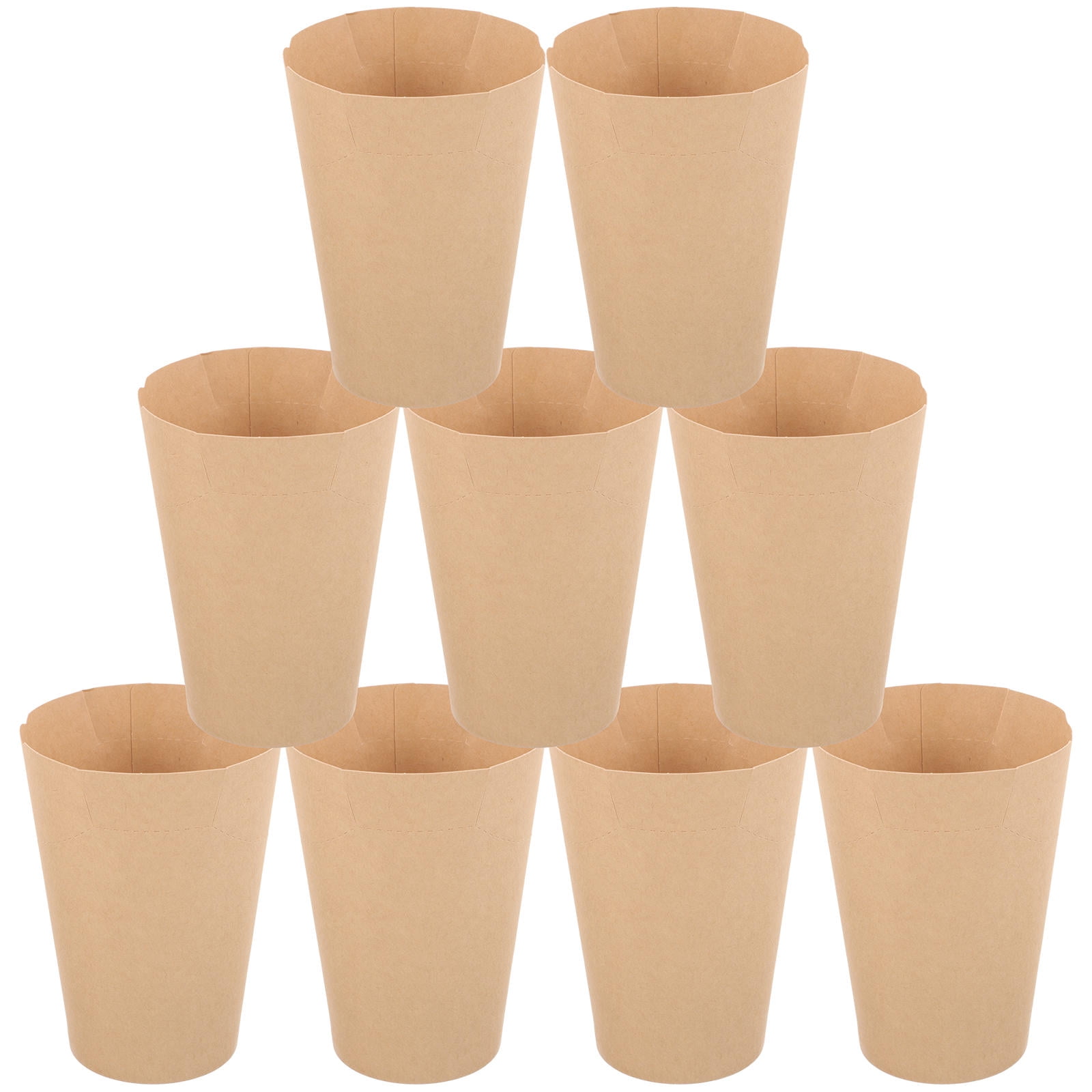 Raindrops Disposable Kraft Paper Cups for Food Use Khaki Color ...