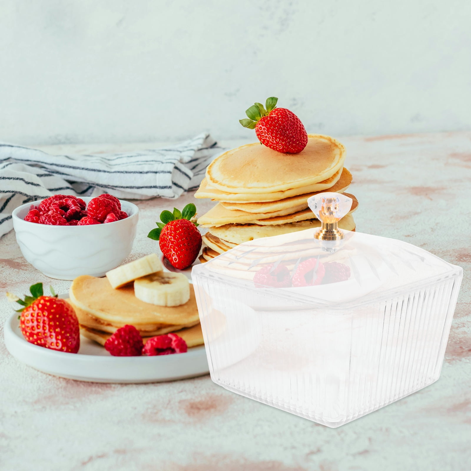 Raindrops Divided Serving Tray With Lid Removable Divided Platter Snack ...