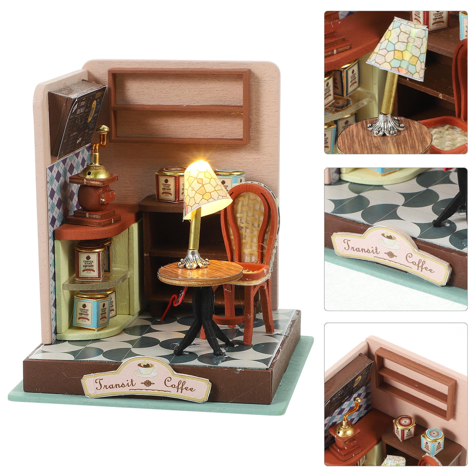 Raindrops Diy Miniature Wooden House Kit for Bird Use Unfinished Small ...