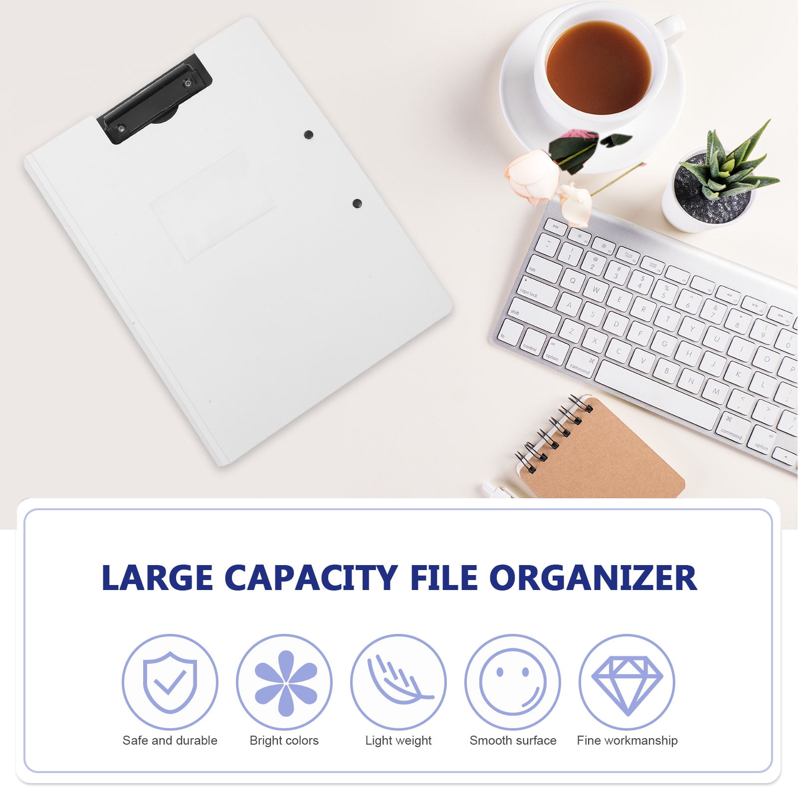 Raindrops Document Holder With Clips A4 Size Document Folder Foldable ...