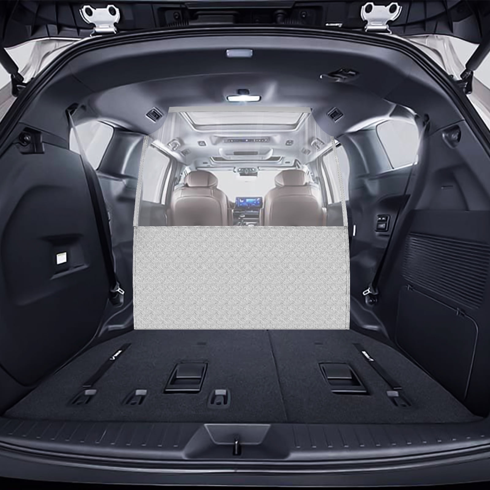 Raindrops Multi PVC Dog Car Barrier with Enhanced Privacy, Easy ...