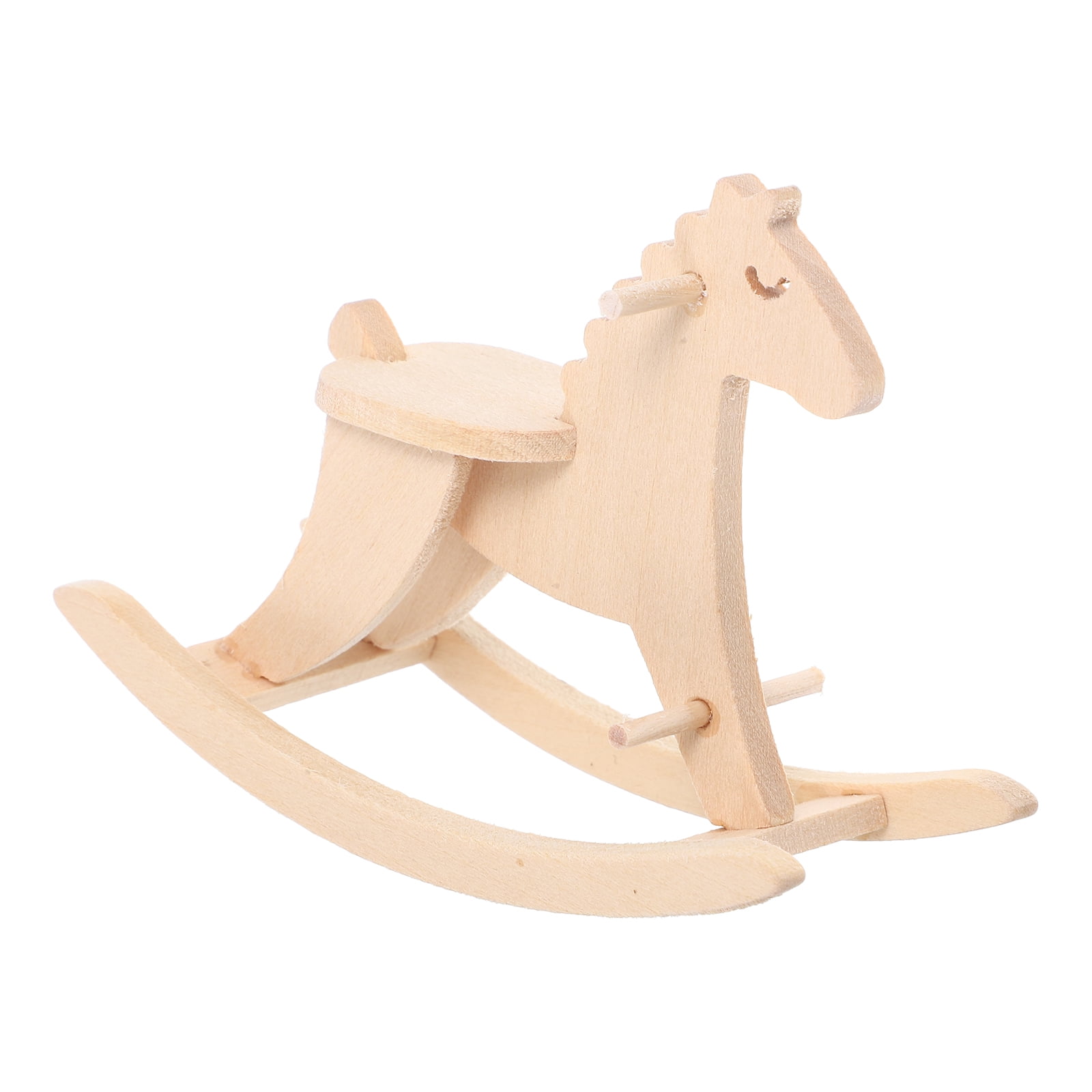Raindrops Doll House 1/12 Rocking-horse Model Doll House Miniature DIY ...