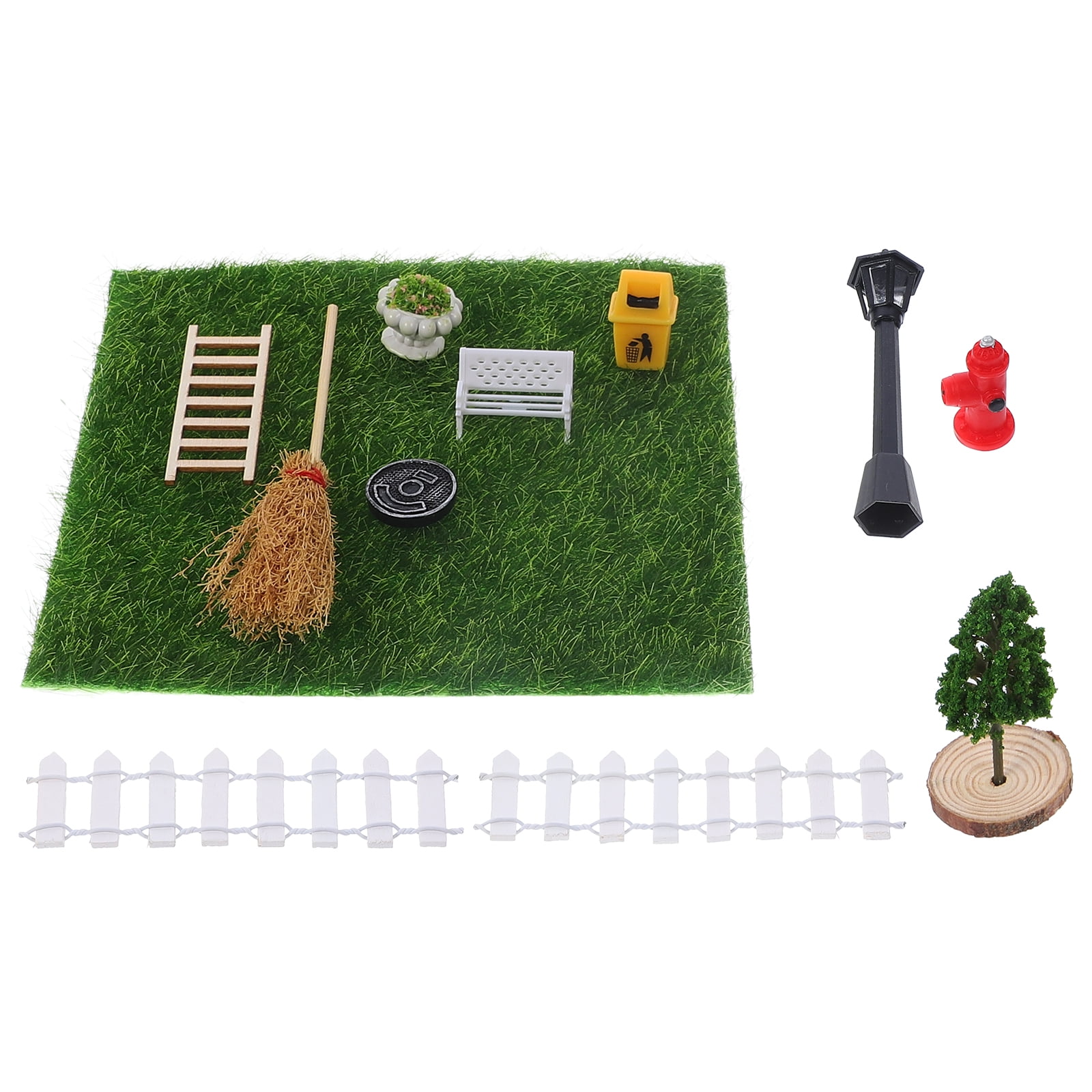 Raindrops Dollhouse 1:12 Doll House Lawn and Garden Decoration Set 15 ...