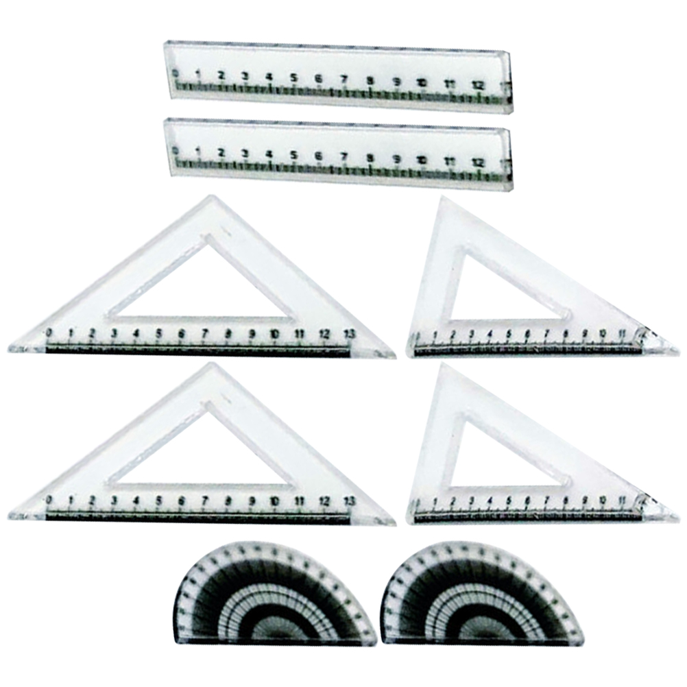 Raindrops Dollhouse Accessories Ruler Drawing Square for House Model ...