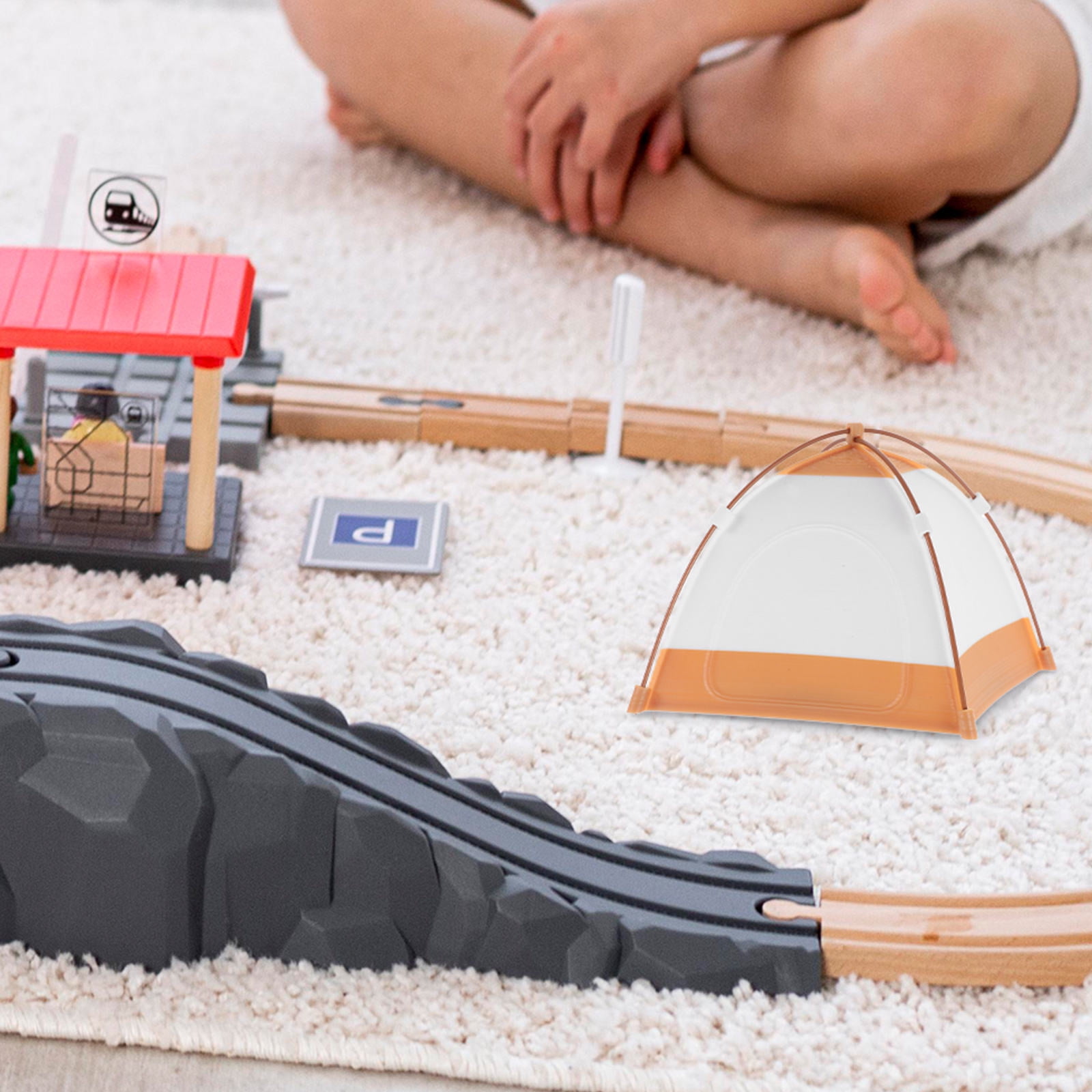 Raindrops Dollhouse Miniature Tent Model Mini Diy Dollhouse Kit ...