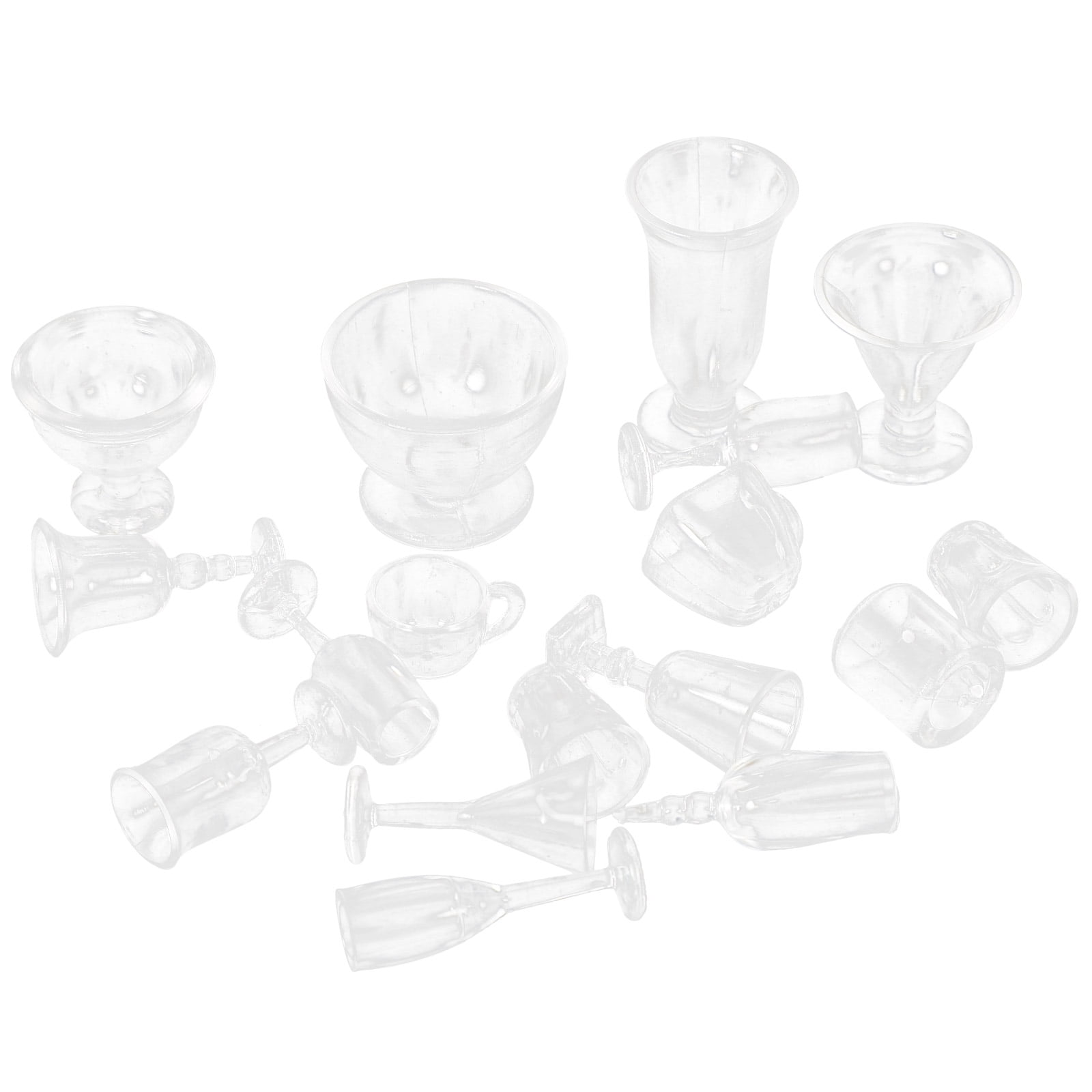 Raindrops Dollhouse Tableware Set 17Pcs Miniature Design Plastic ...