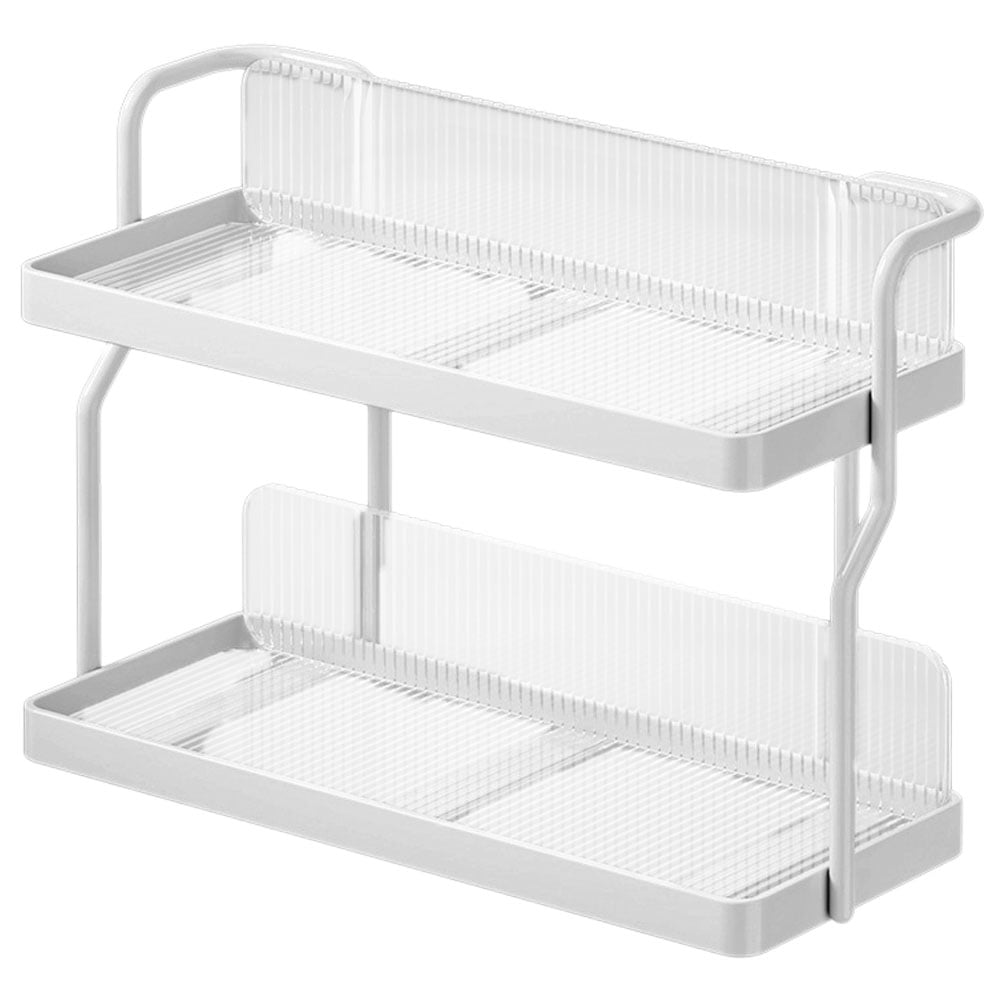 Raindrops Double Shelf Spice Organizer Pantry Kitchen Organiser Rack ...