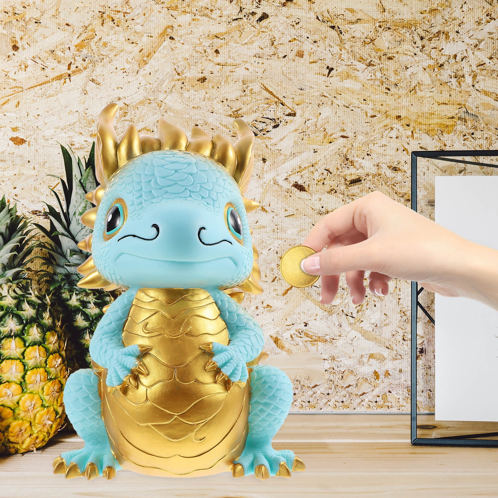 Raindrops Dragon Piggy Bank Cartoon Dragon Figurine Coin Bank Dragon ...