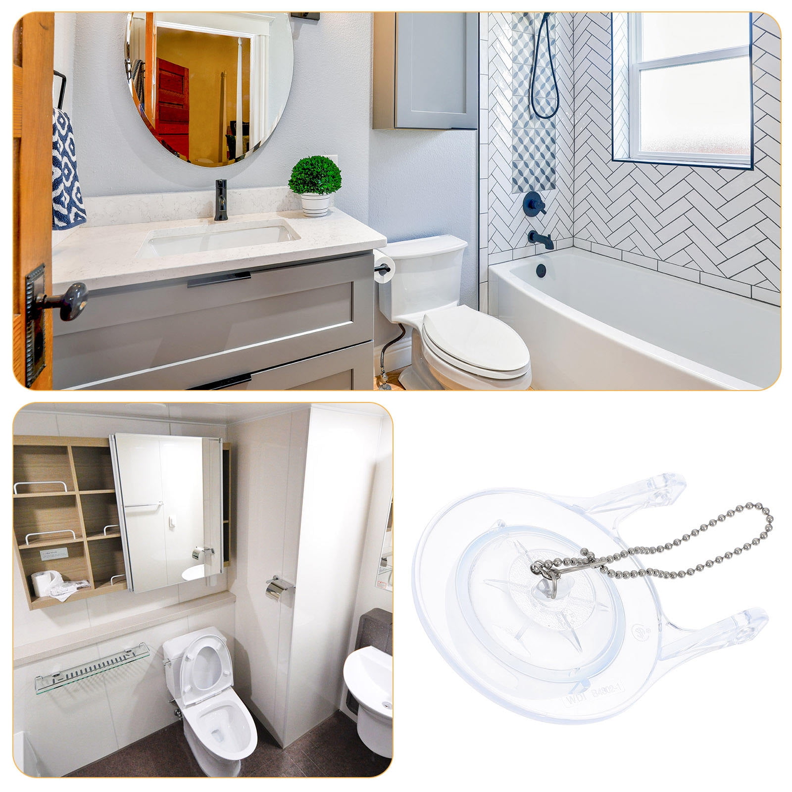 Raindrops Drain Flush Valves Toilet Flapper Replacement Kit Flange Pipe ...