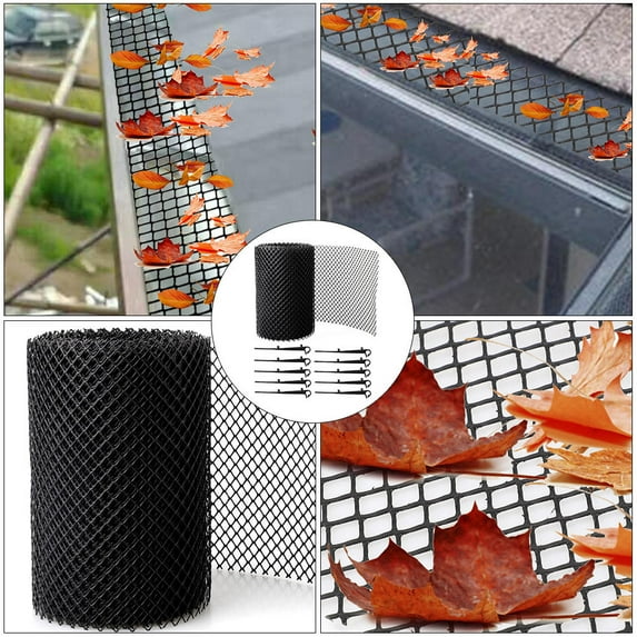 Raindrops Drainage Trench Anti-blocking Net Gutter Protector Guard ...