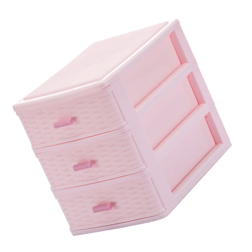Raindrops Drawer Jewelry Organizer Storage 1Pc Pink Jewelry Case With 3 ...