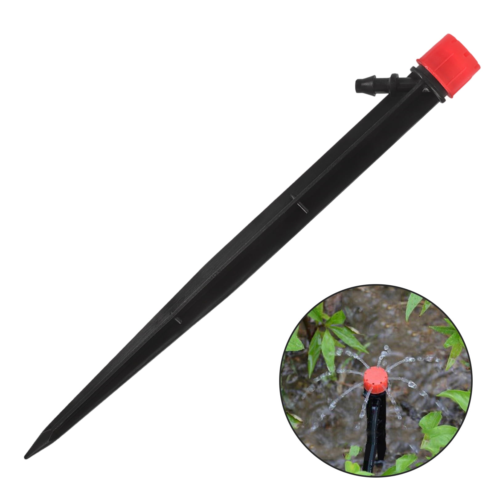 Raindrops Drip Irrigation Kit with 50pcs Black Plastic Drip Emitters ...