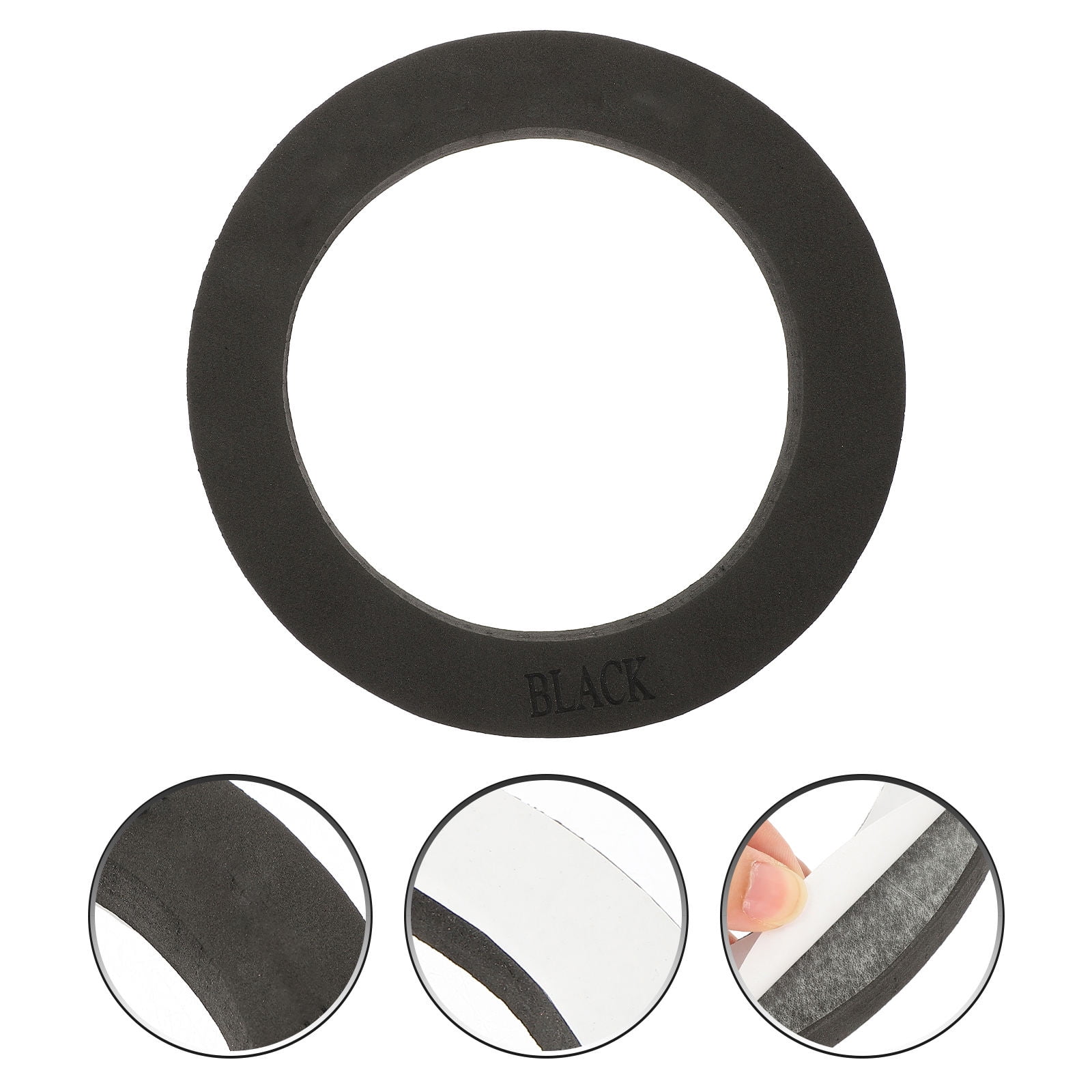 Raindrops Drum Kit Accessories Bass Drum Kick Pad Circular Black 1Pcs ...