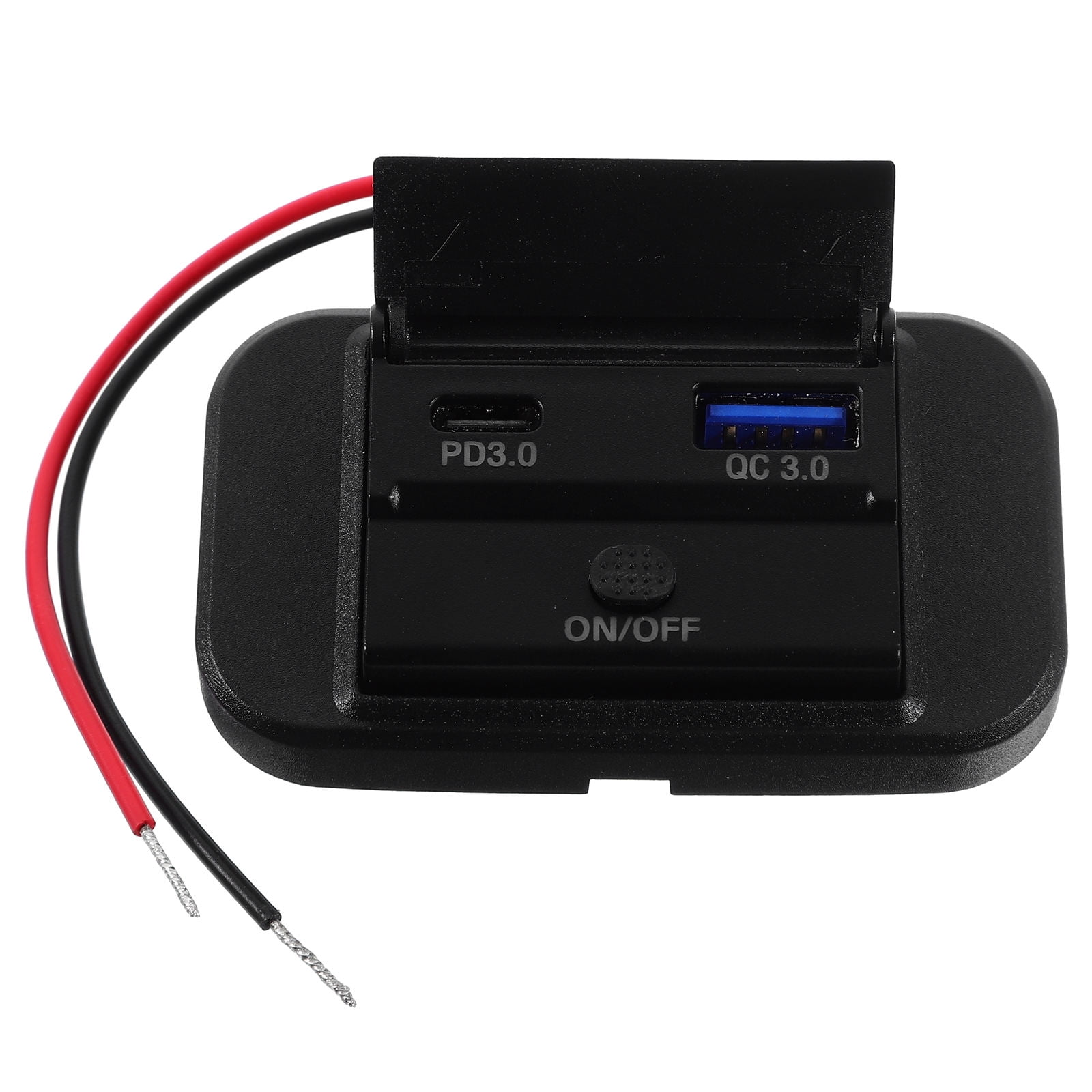 Raindrops Dual Ports Motorbike Charger 12-24v Usb C Outlet Wall Mount ...