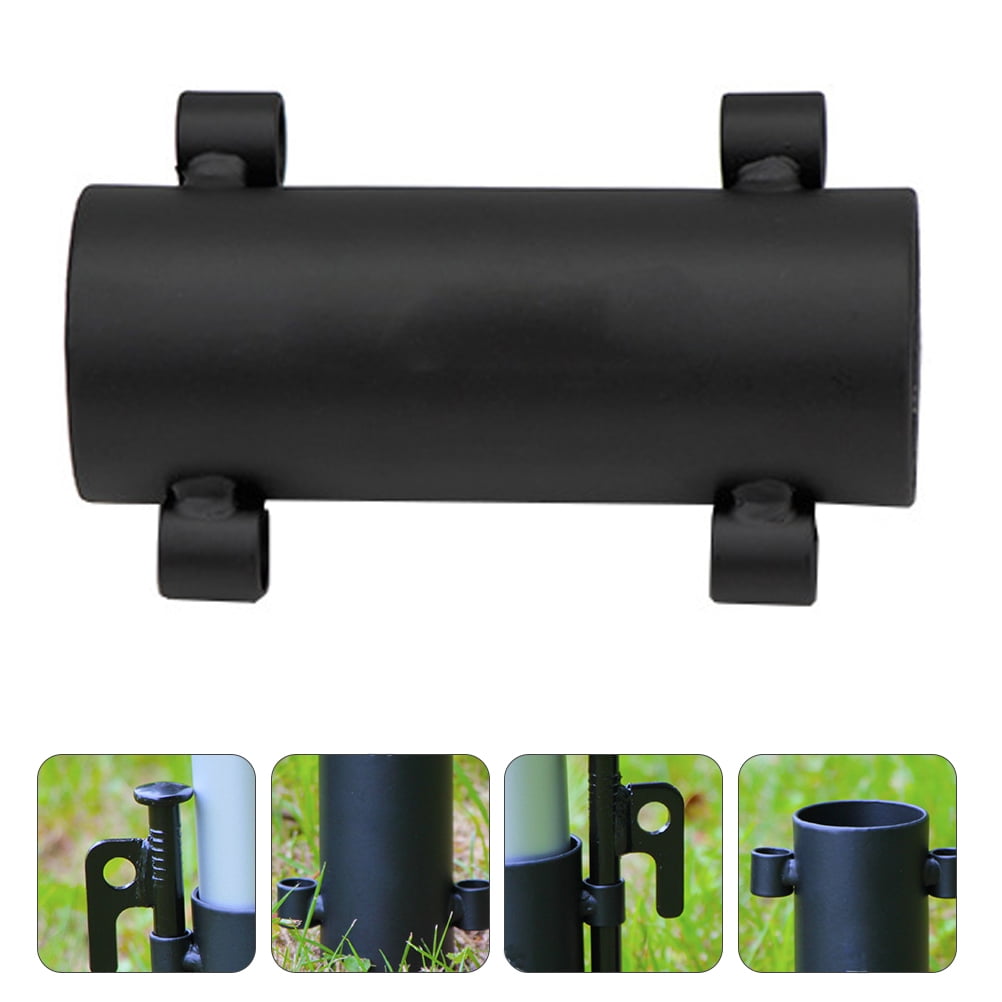 Raindrops Durable Black Iron Tent Pole Fixed Tube Canopy Pole Holder ...