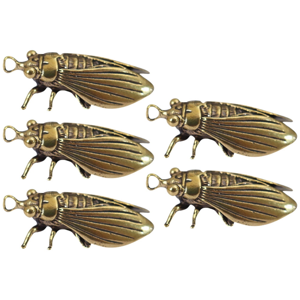 Raindrops Durable Brass Cicada Keychain Pendants for Car Interior Decor ...