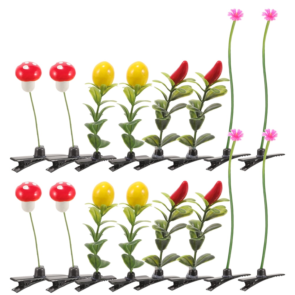 Raindrops Durable Flower Head Hair Clips with Realistic Design for ...