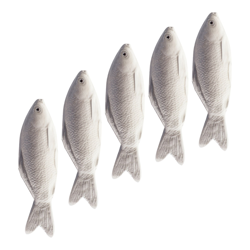 Raindrops Durable PU Fake Fish Model for Decor Grey Color Realistic ...