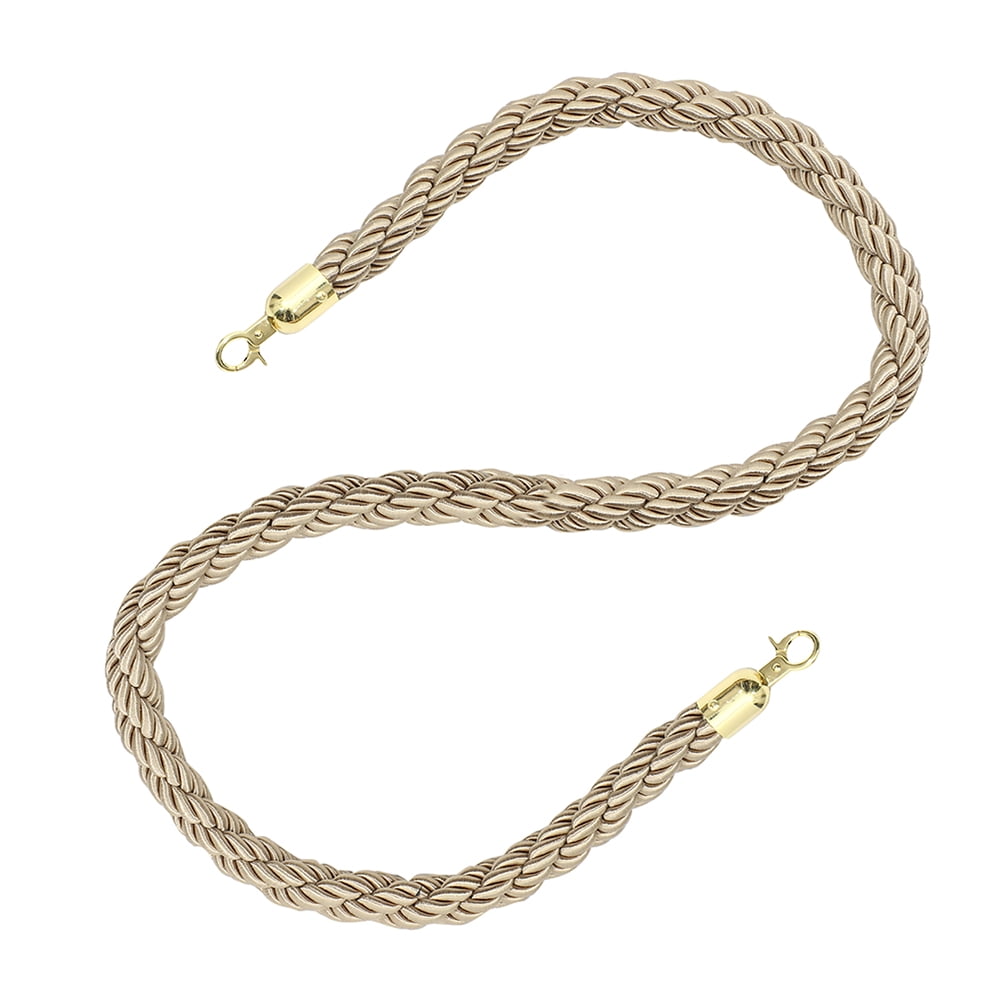 Raindrops Durable Post Rope Barrier With Jute Weave Braided Rope ...