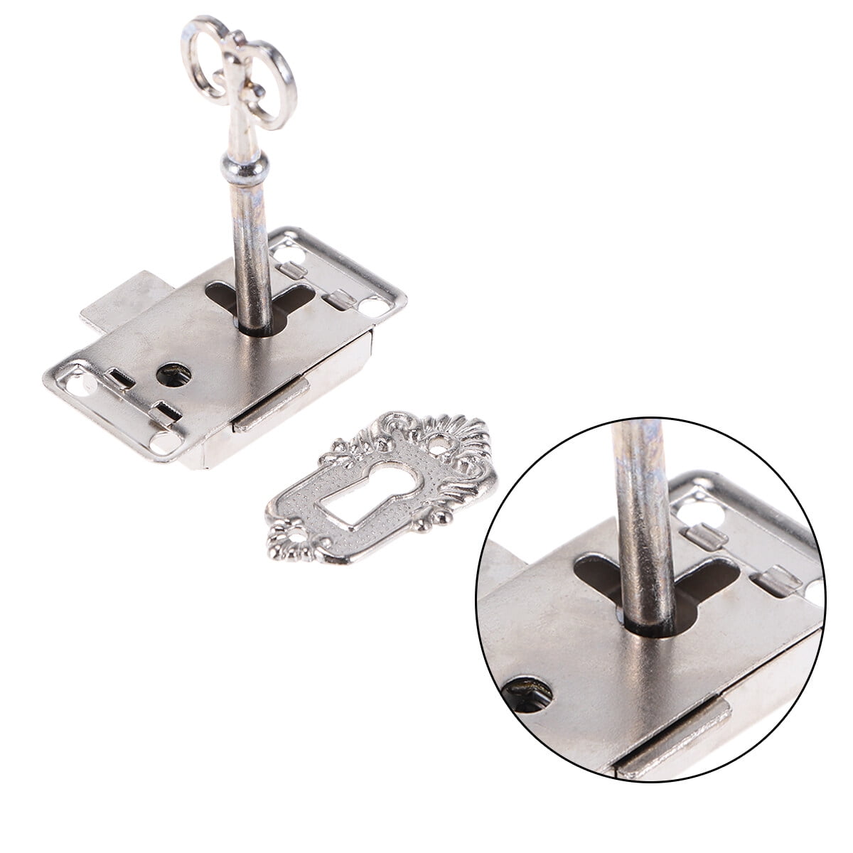 CRILSTYLEO Locking Iron Jewelry Box Latches For Toolbox 1Pack 2.1X1.0X0 ...