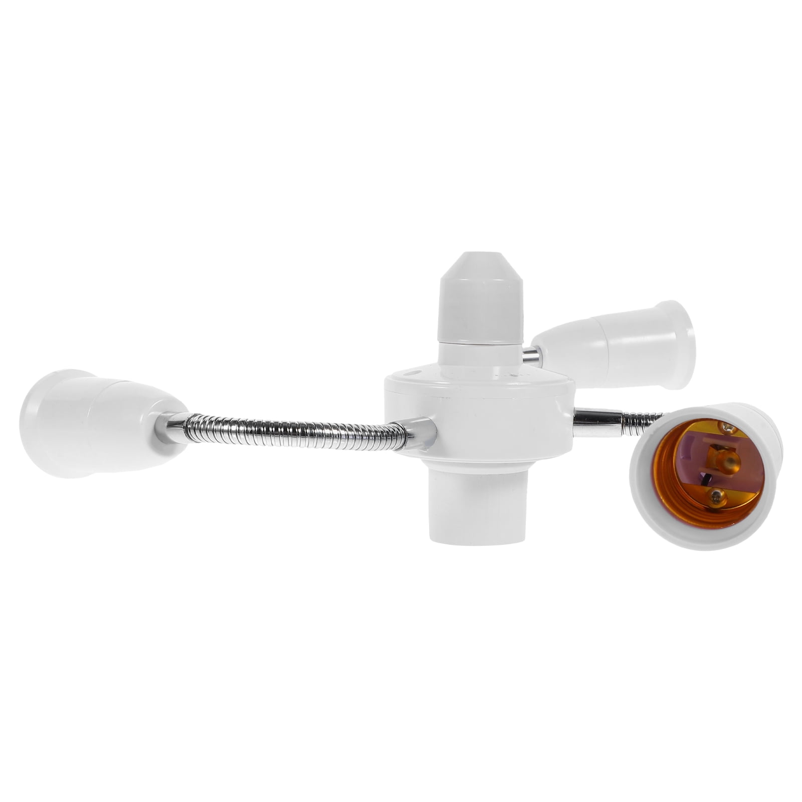 Raindrops E27 Light Socket Adapter with Flexible Hose for Battery White ...